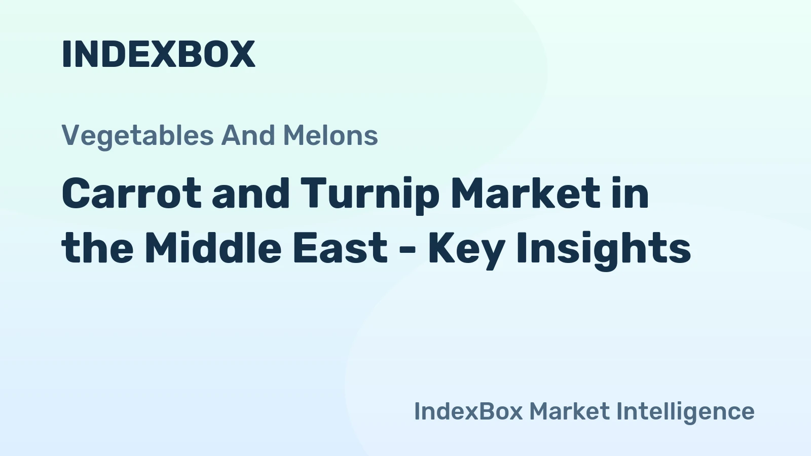 Carrot and Turnip Market in the Middle East - Key Insights