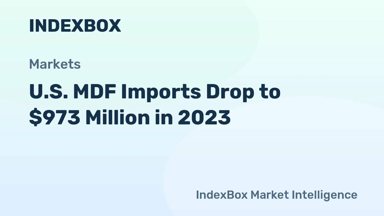 U.S. MDF Imports Drop to $973 Million in 2023