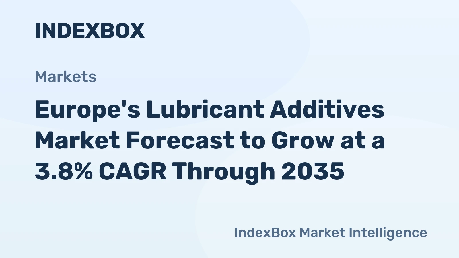 Europe's Lubricant Additives Market Forecast to Grow at a 3.8% CAGR Through 2035