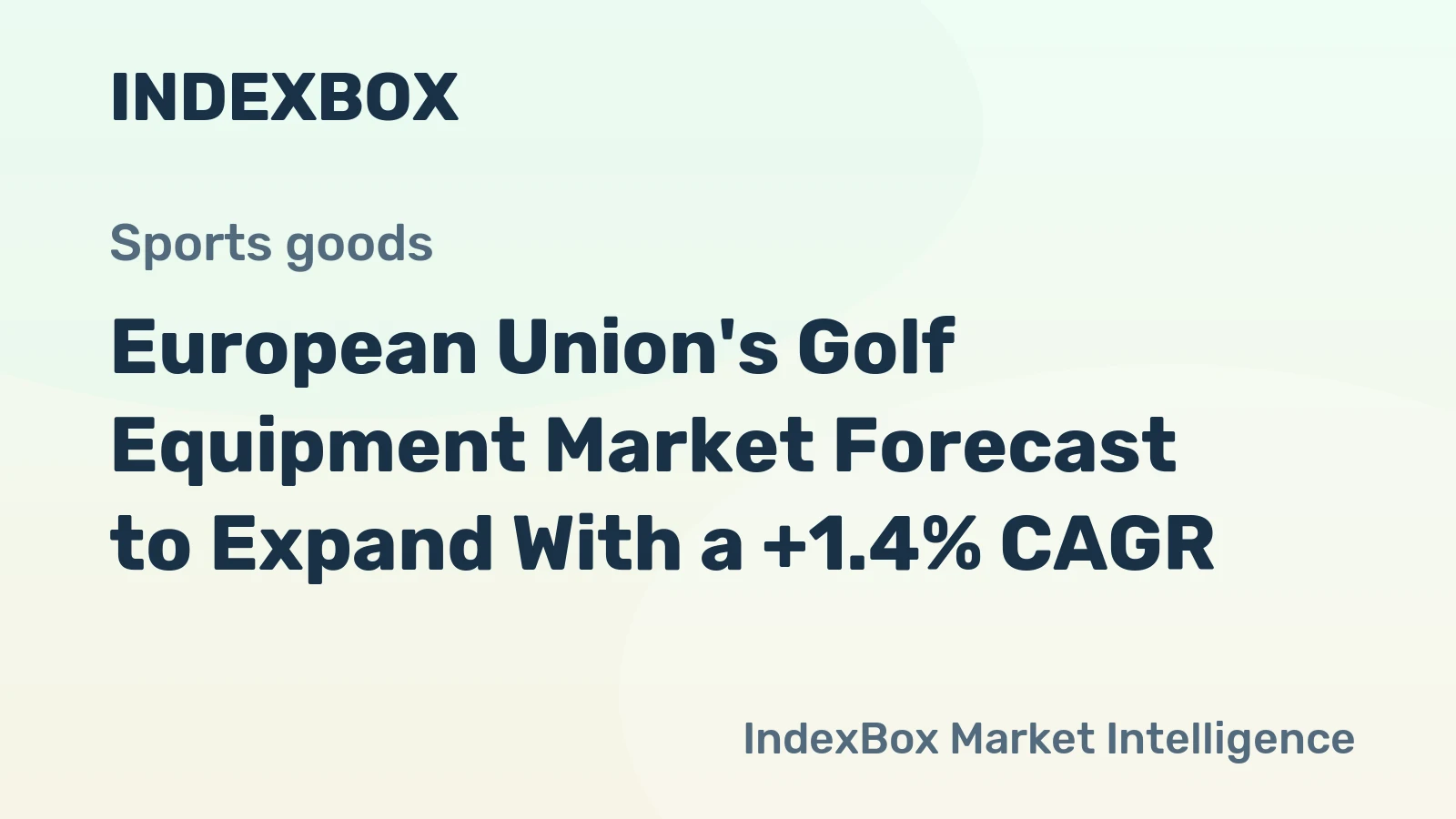 European Union's Golf Equipment Market Forecast to Expand With a +1.4% CAGR