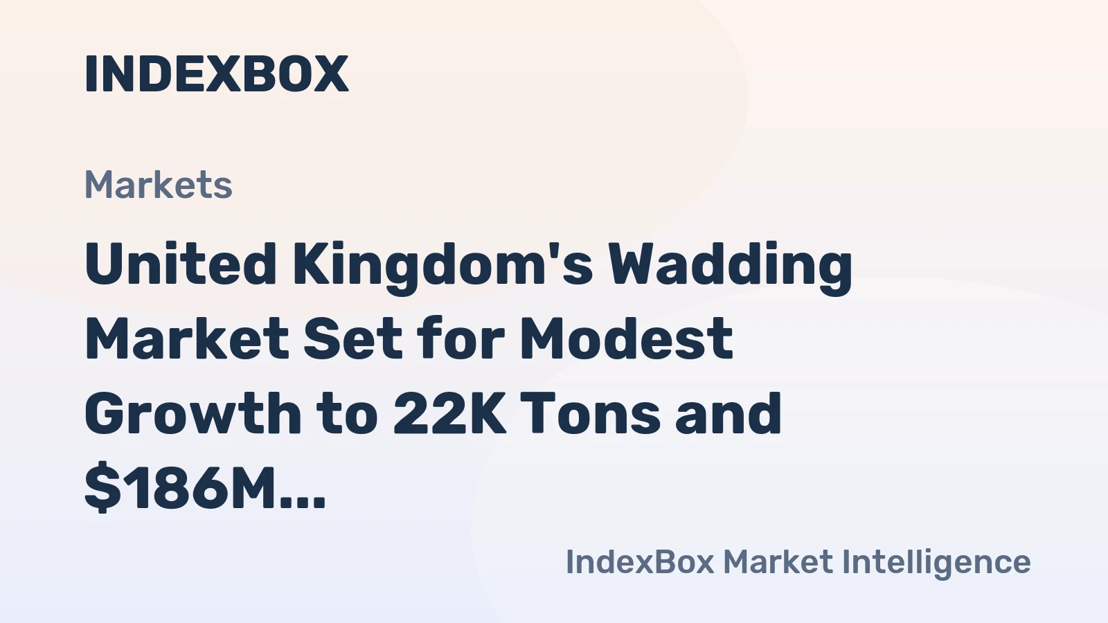 United Kingdom's Wadding Market Set for Modest Growth to 22K Tons and $186M