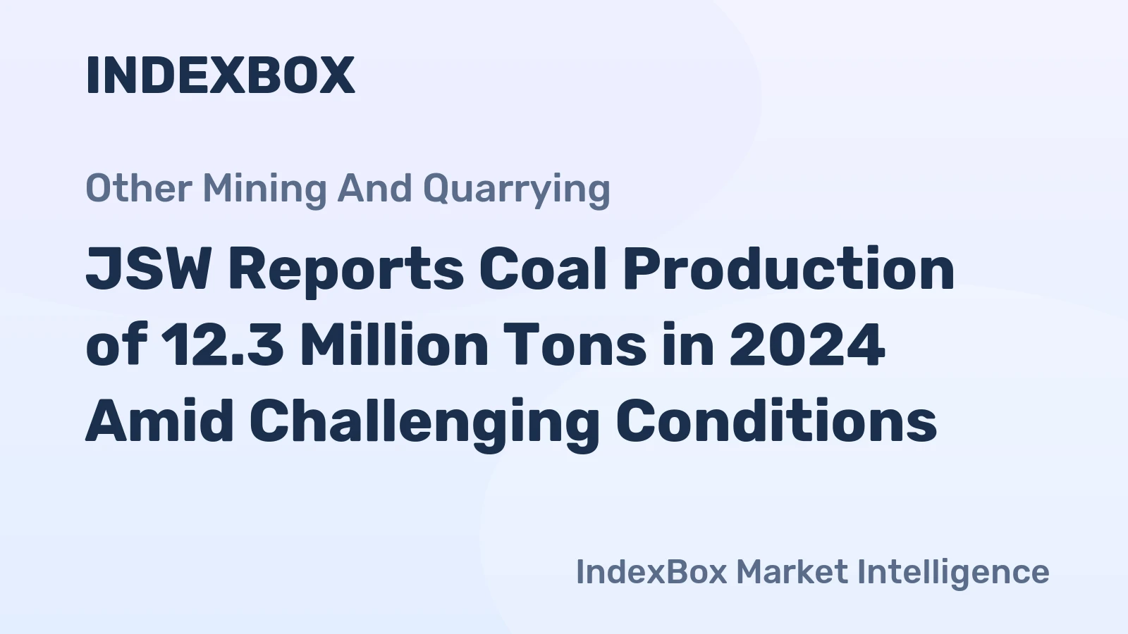 JSW Reports Coal Production of 12.3 Million Tons in 2024 Amid Challenging Conditions