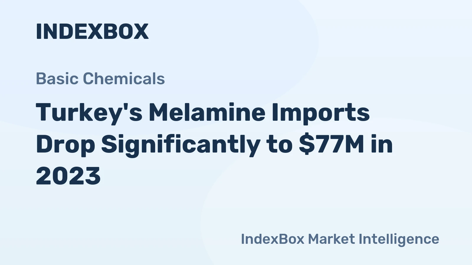 Turkey's Melamine Imports Drop Significantly to $77M in 2023
