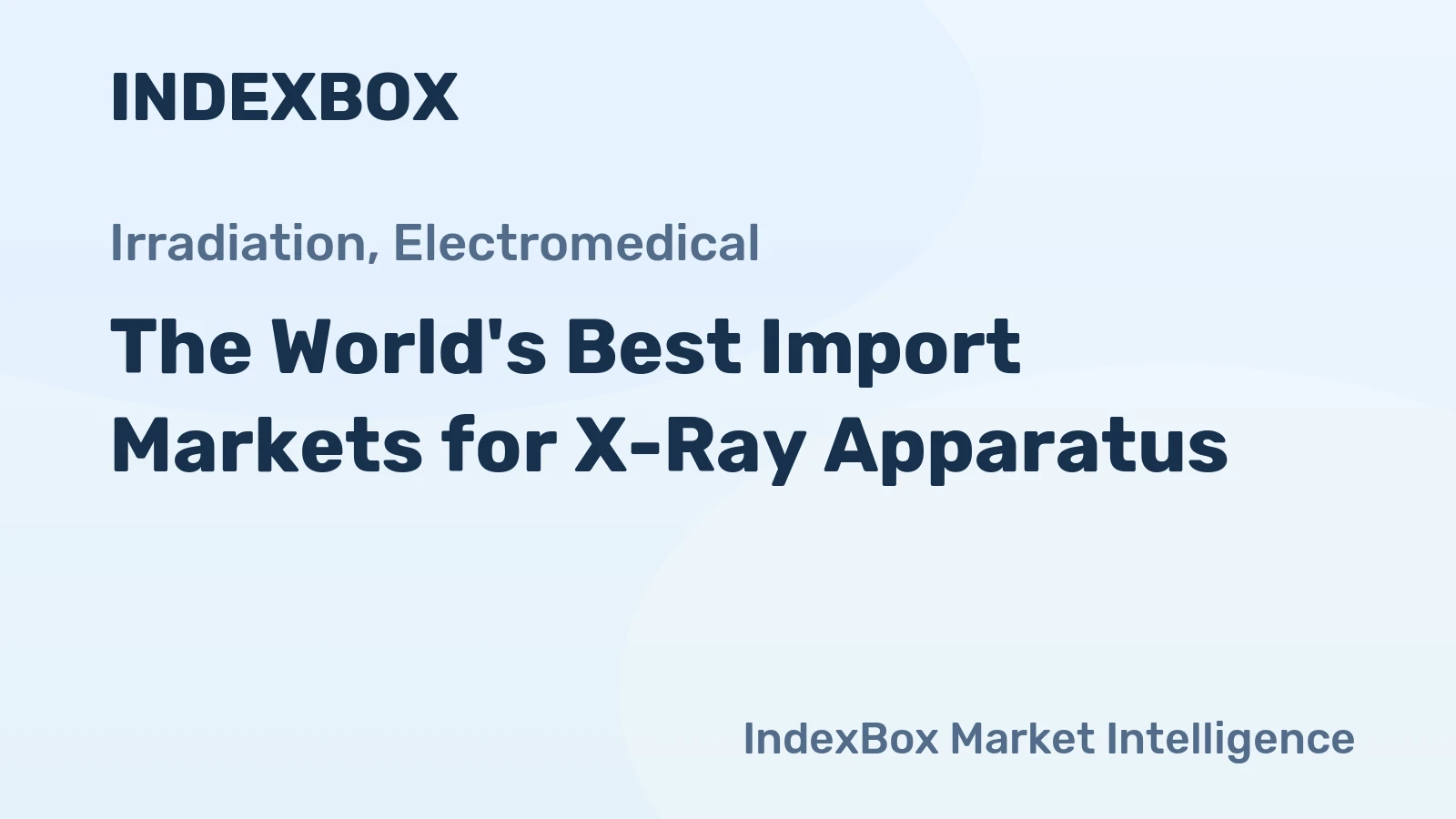 The World's Best Import Markets for X-Ray Apparatus