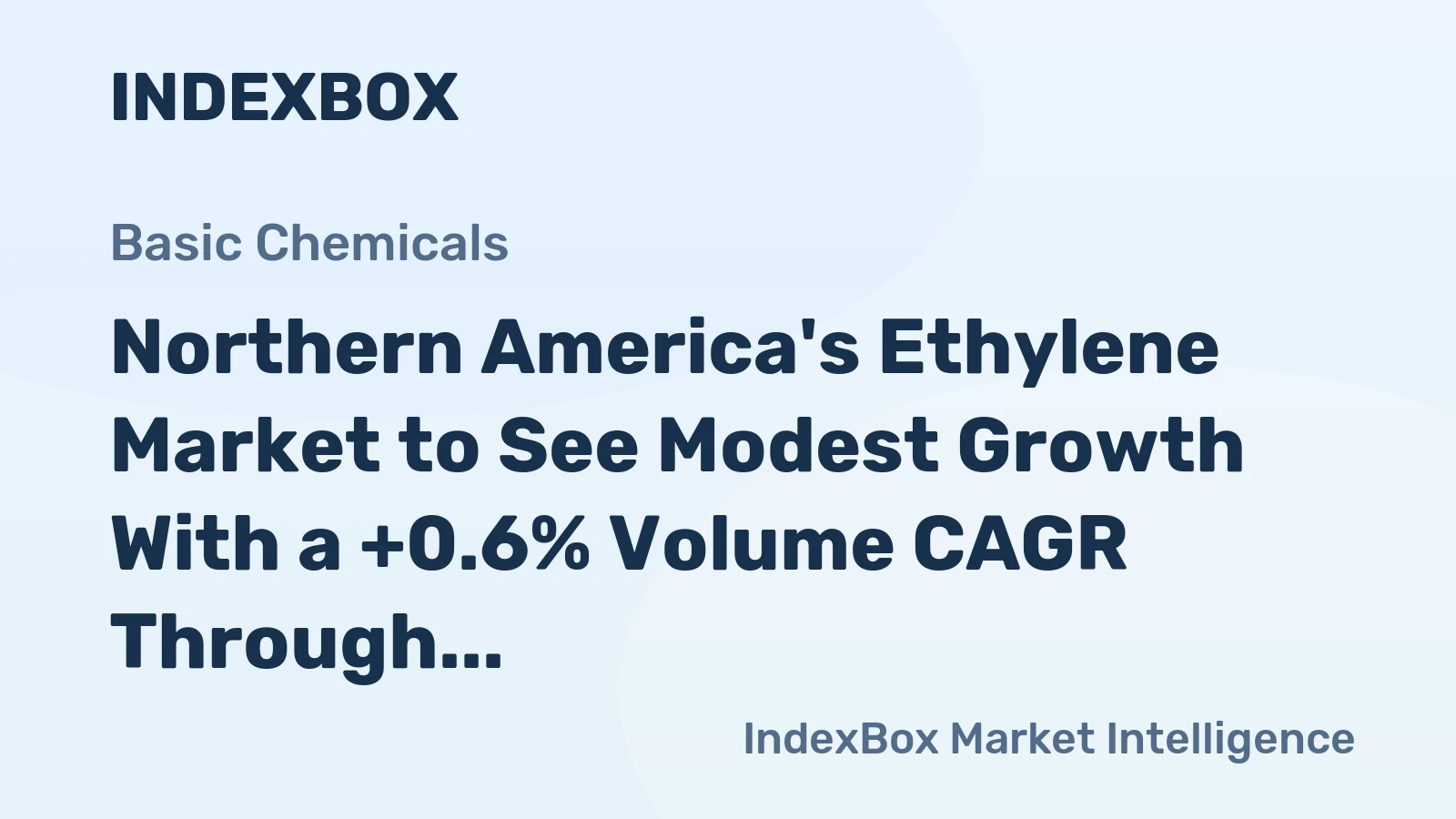 Northern America's Ethylene Market to See Modest Growth With a +0.6% Volume CAGR Through 2035
