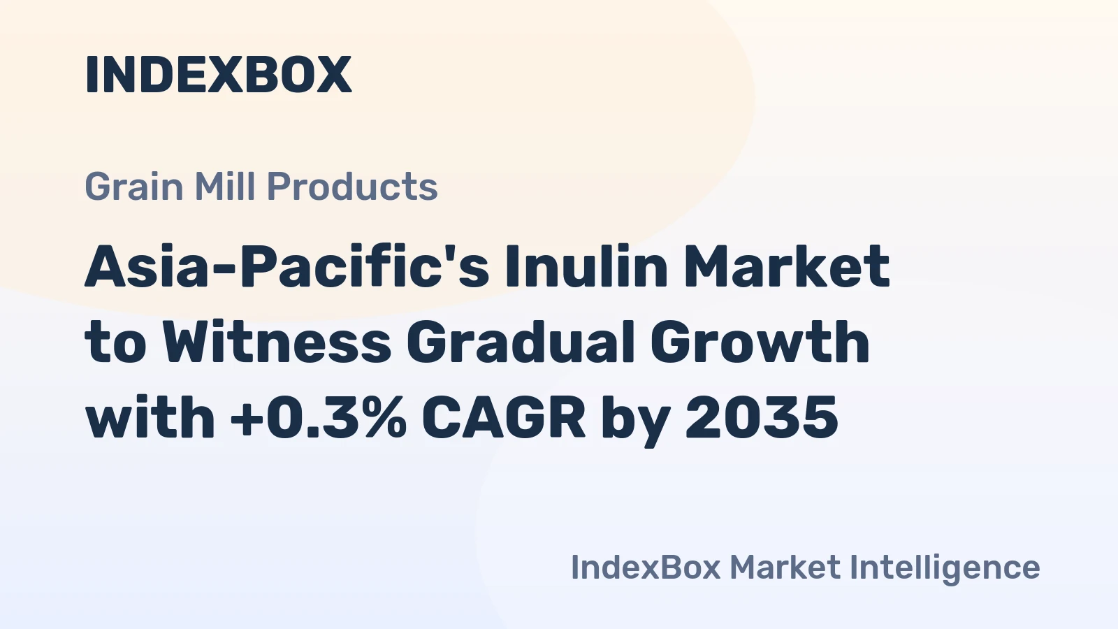 Asia-Pacific's Inulin Market to Witness Gradual Growth with +0.3% CAGR by 2035