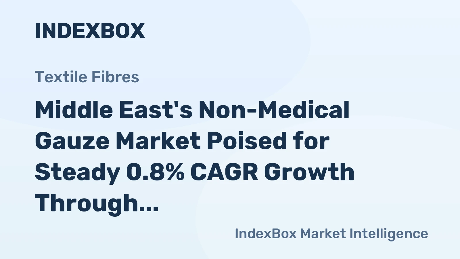 Middle East's Non-Medical Gauze Market Poised for Steady 0.8% CAGR Growth Through 2035