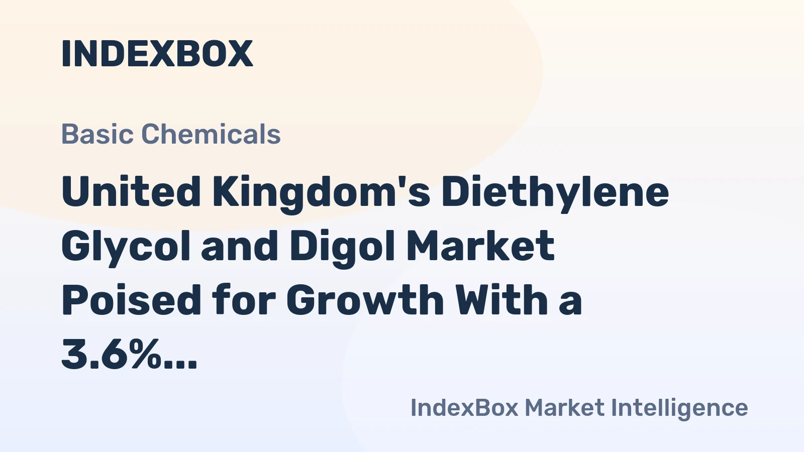 United Kingdom's Diethylene Glycol and Digol Market Poised for Growth With a 3.6% CAGR Forecast