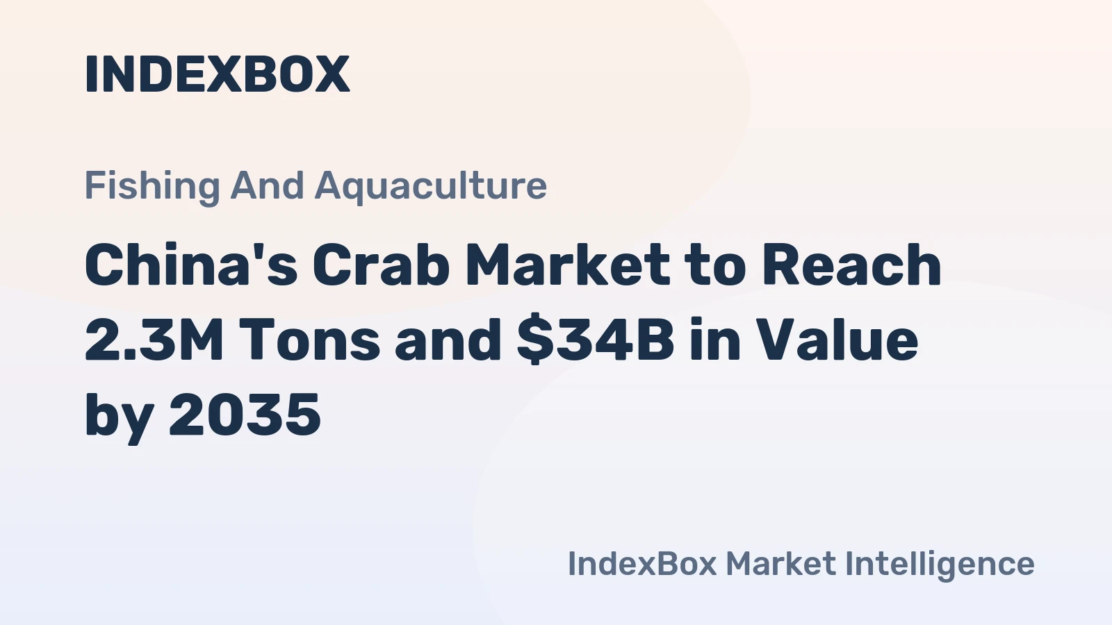 China's Crab Market to Reach 2.3M Tons and $34B in Value by 2035