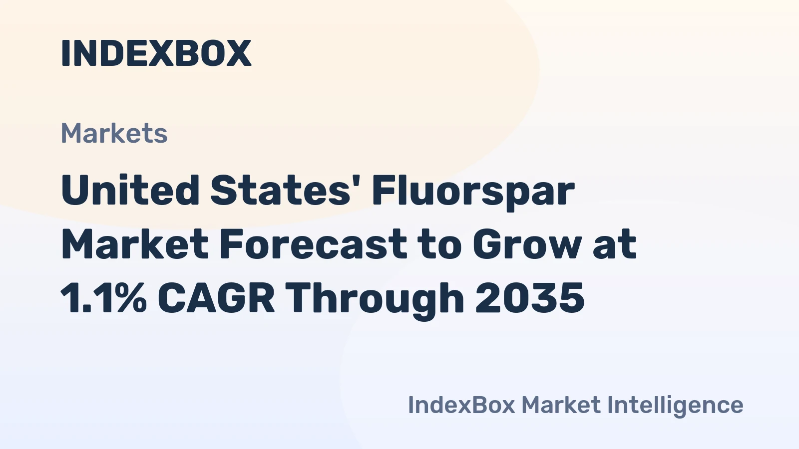 United States' Fluorspar Market Forecast to Grow at 1.1% CAGR Through 2035