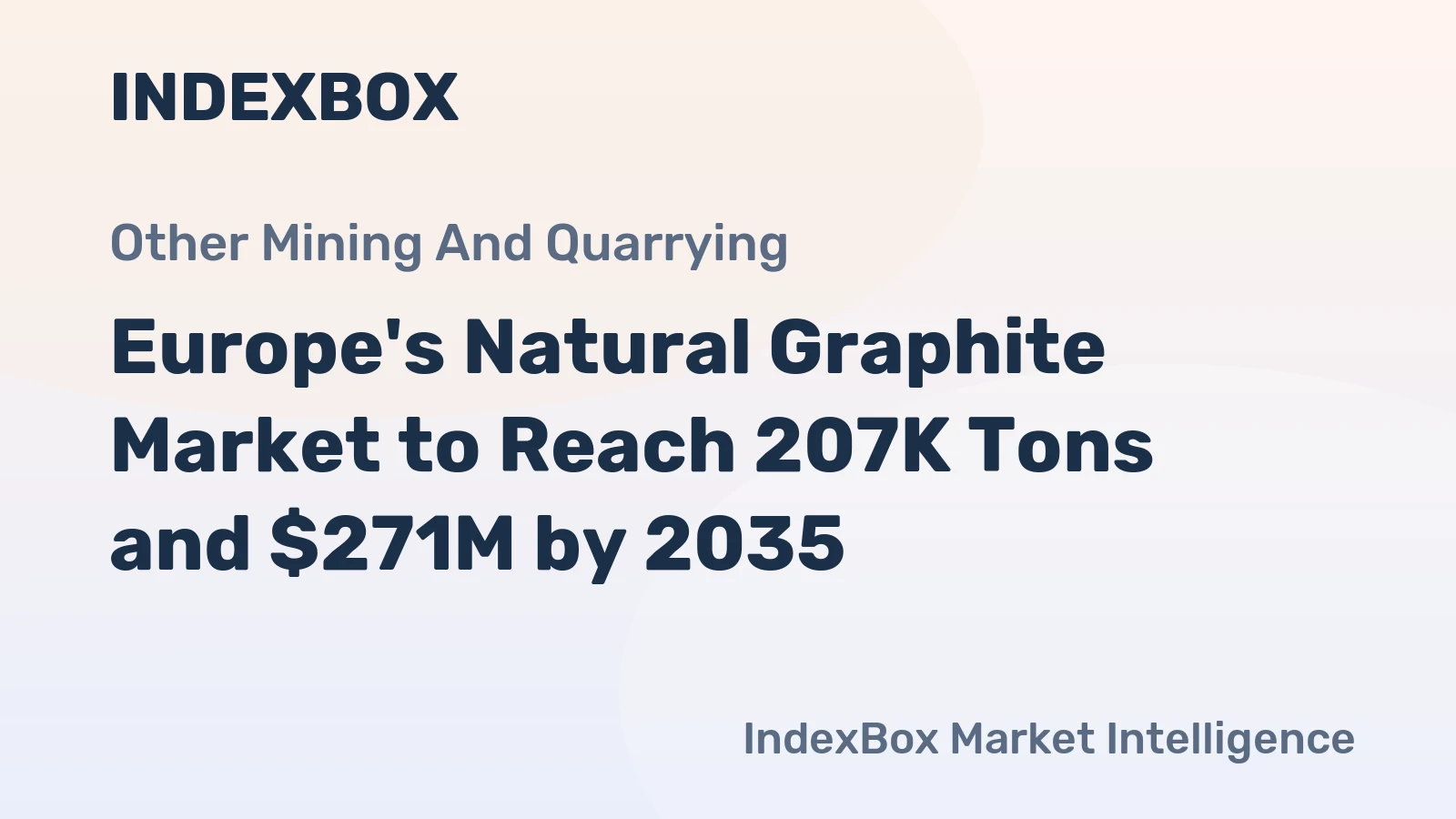 Europe's Natural Graphite Market to Reach 207K Tons and $271M by 2035
