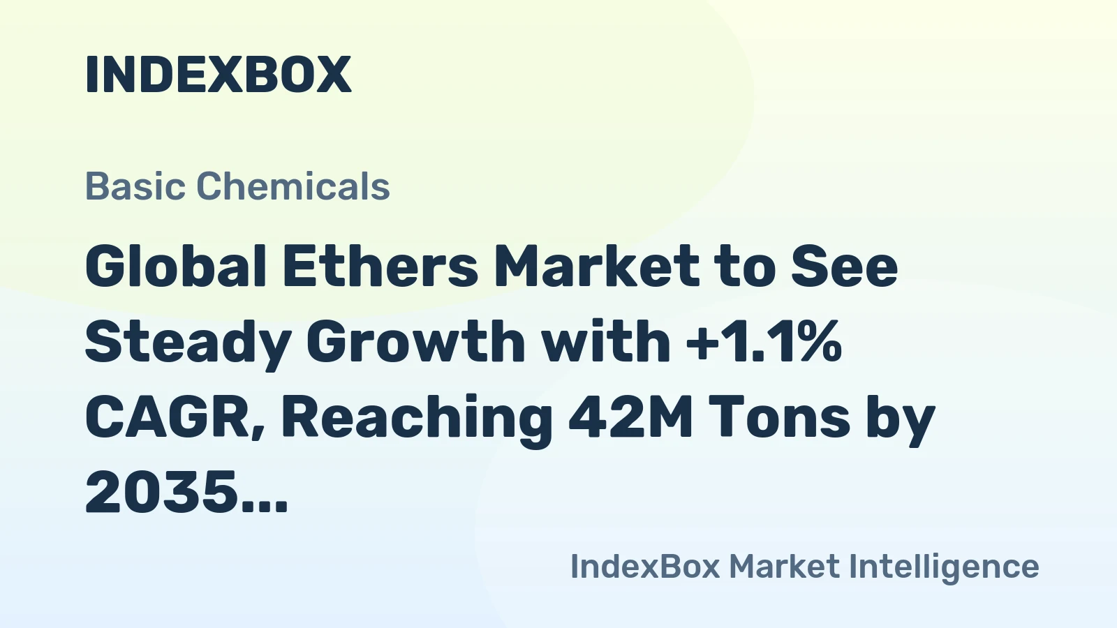 Global Ethers Market to See Steady Growth with +1.1% CAGR, Reaching 42M Tons by 2035