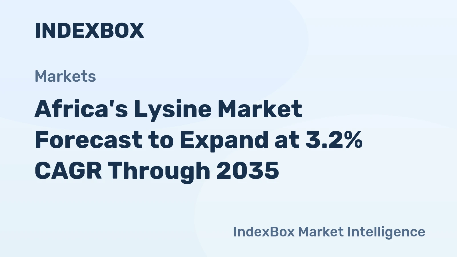Africa's Lysine Market Forecast to Expand at 3.2% CAGR Through 2035