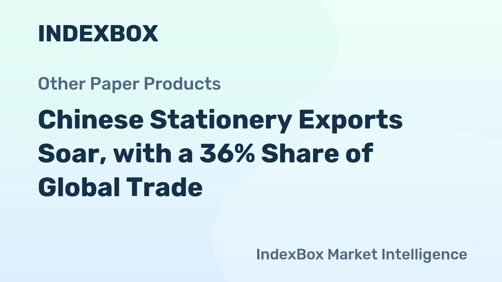 Chinese Stationery Exports Soar, with a 36% Share of Global Trade