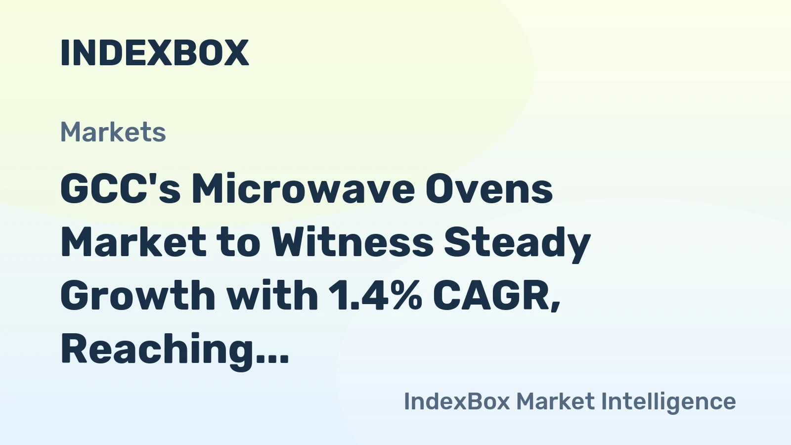 GCC's Microwave Ovens Market to Witness Steady Growth with 1.4% CAGR, Reaching $180M by 2035