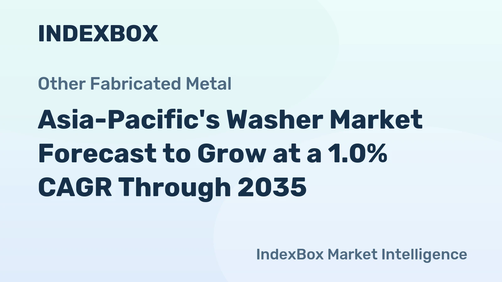 Asia-Pacific's Washer Market Forecast to Grow at a 1.0% CAGR Through 2035