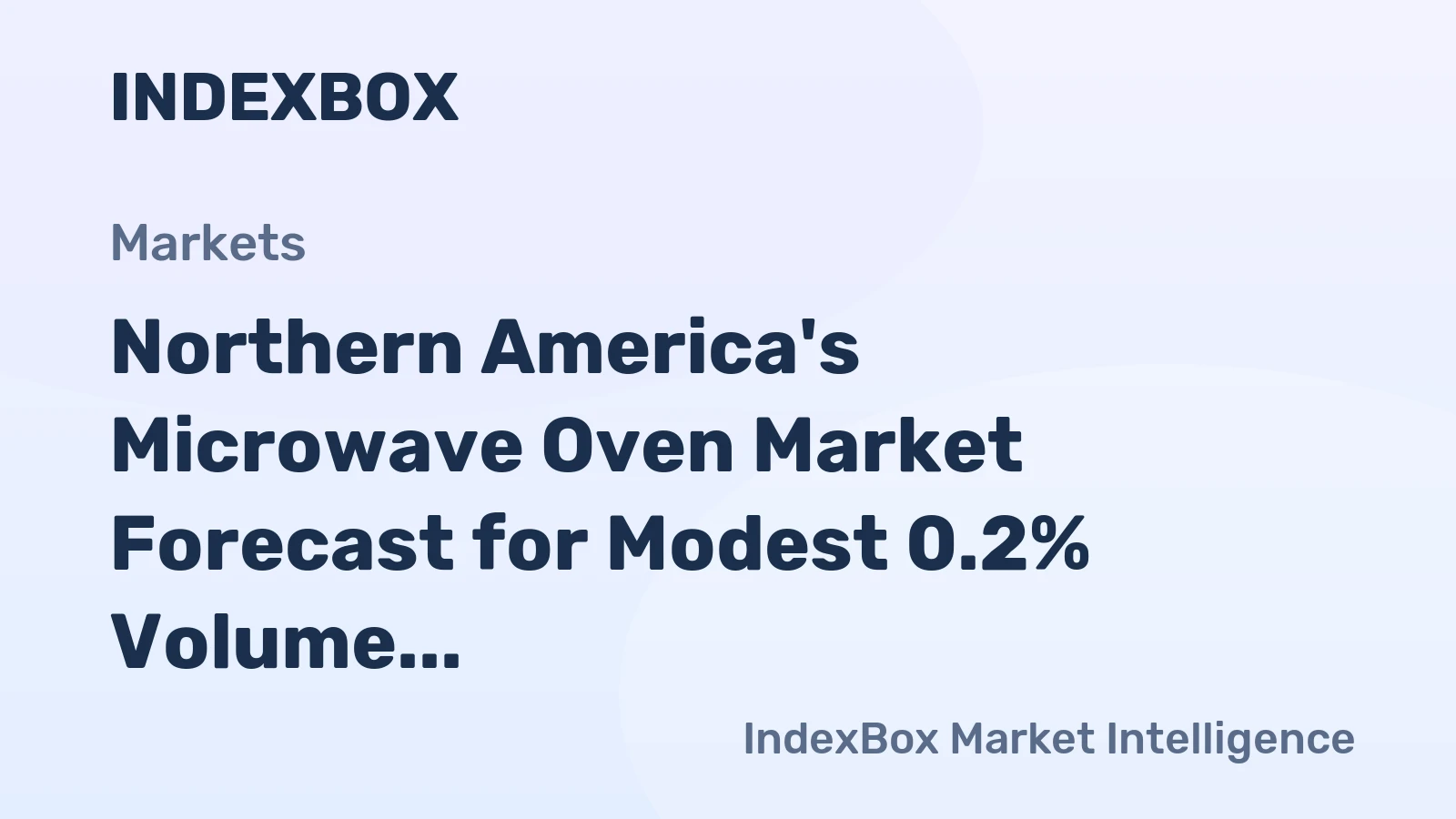 Northern America's Microwave Oven Market Forecast for Modest 0.2% Volume CAGR Growth Through 2035