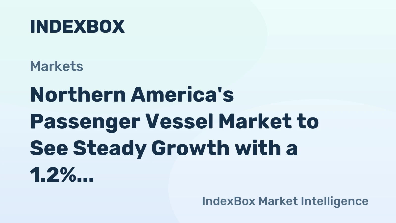 Northern America's Passenger Vessel Market to See Steady Growth with a 1.2% CAGR Through 2035
