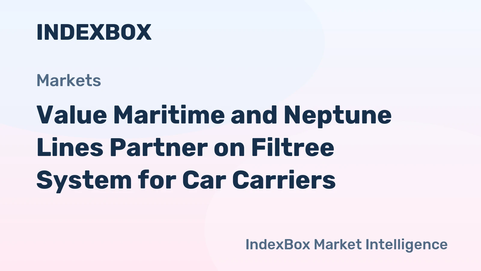 Value Maritime and Neptune Lines Partner on Filtree System for Car Carriers