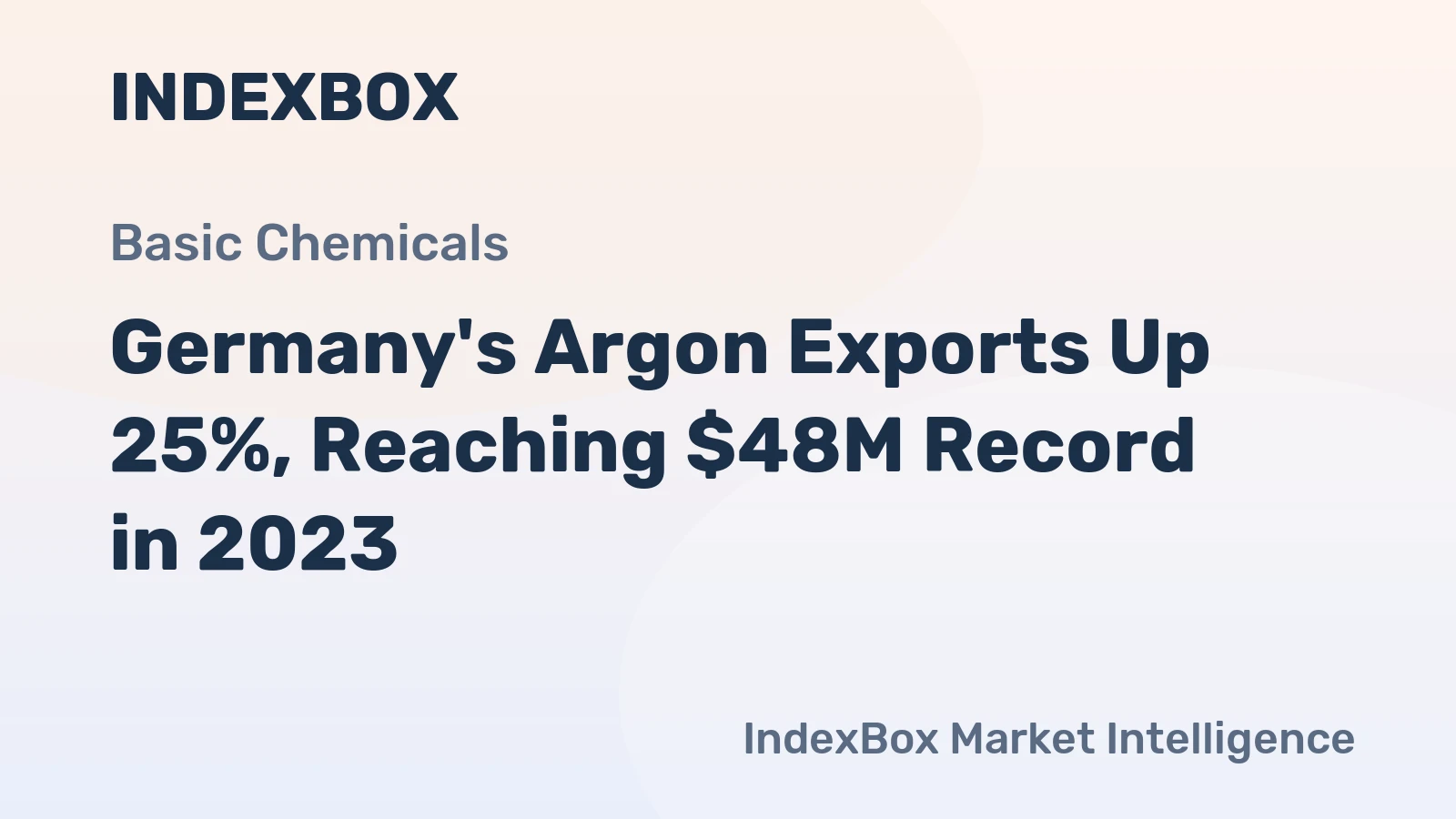 Germany's Argon Exports Up 25%, Reaching $48M Record in 2023