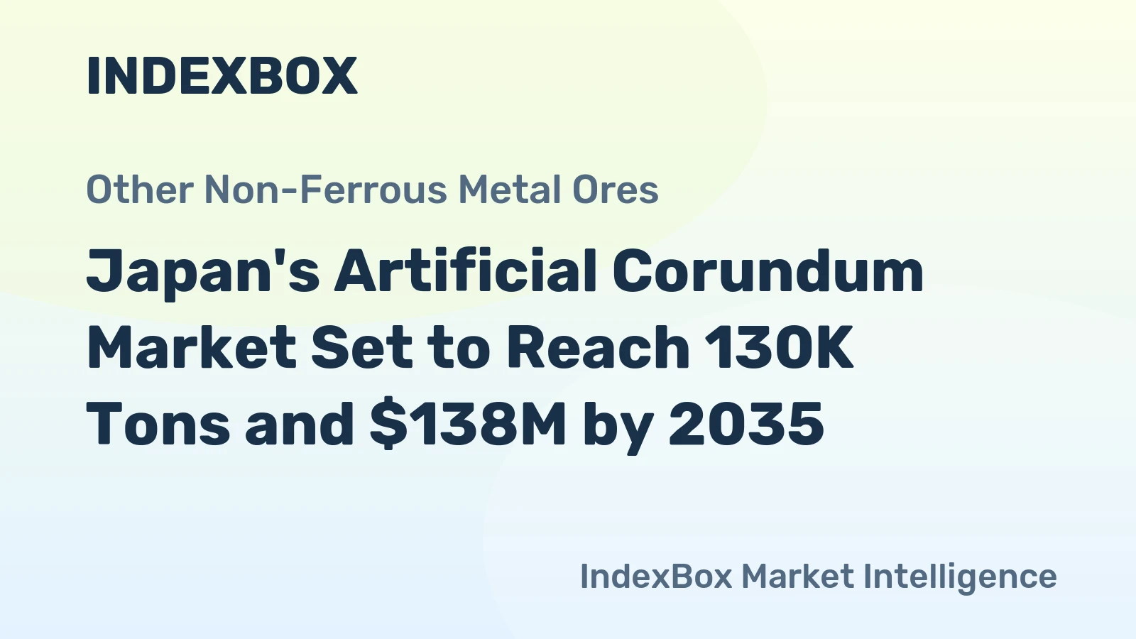 Japan's Artificial Corundum Market Set to Reach 130K Tons and $138M by 2035