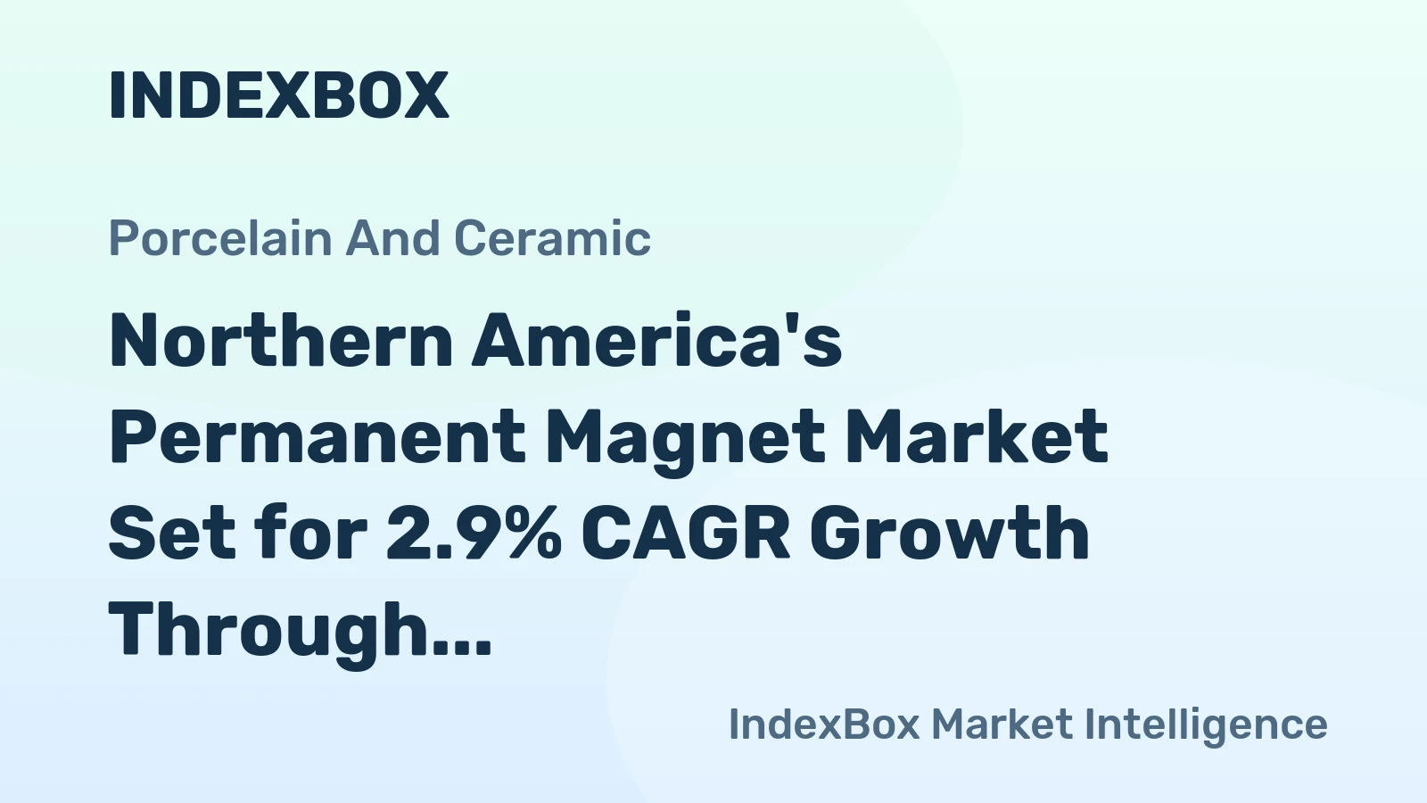 Northern America's Permanent Magnet Market Set for 2.9% CAGR Growth Through 2035