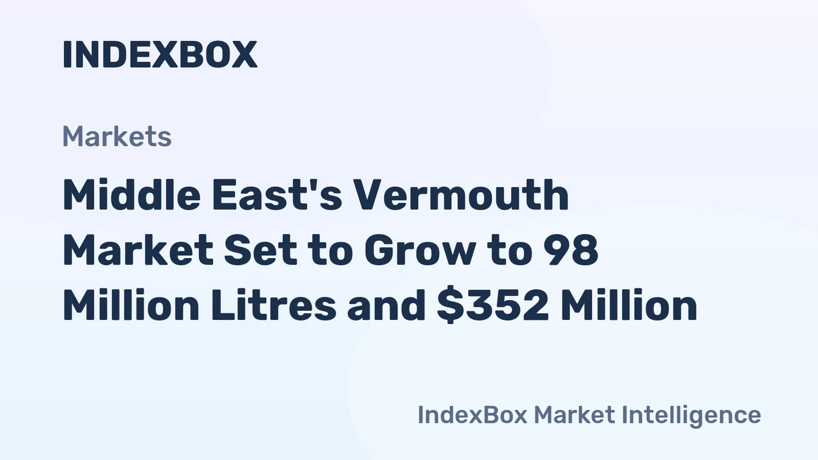 Middle East's Vermouth Market Set to Grow to 98 Million Litres and $352 Million