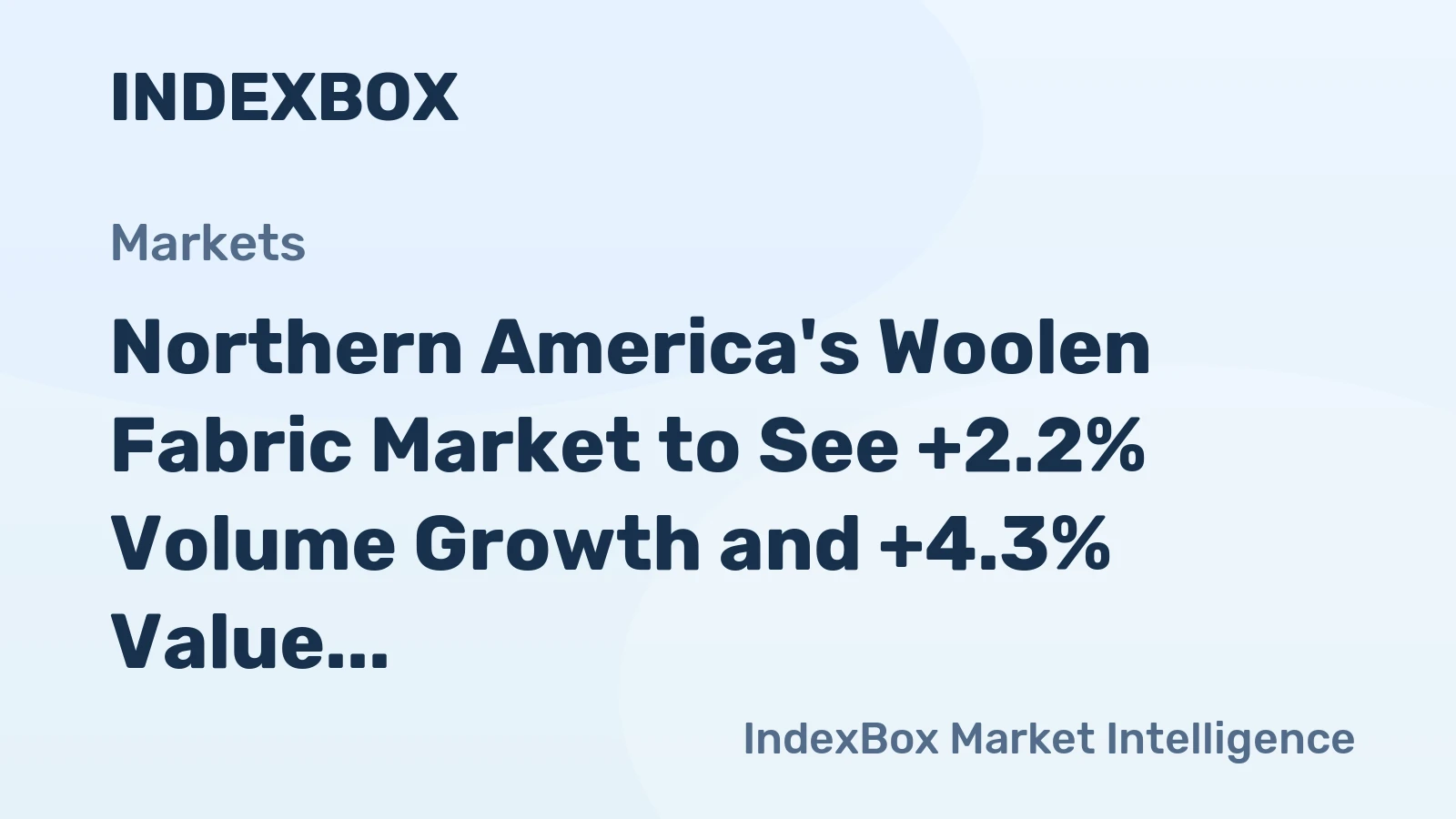 Northern America's Woolen Fabric Market to See +2.2% Volume Growth and +4.3% Value Growth by 2035
