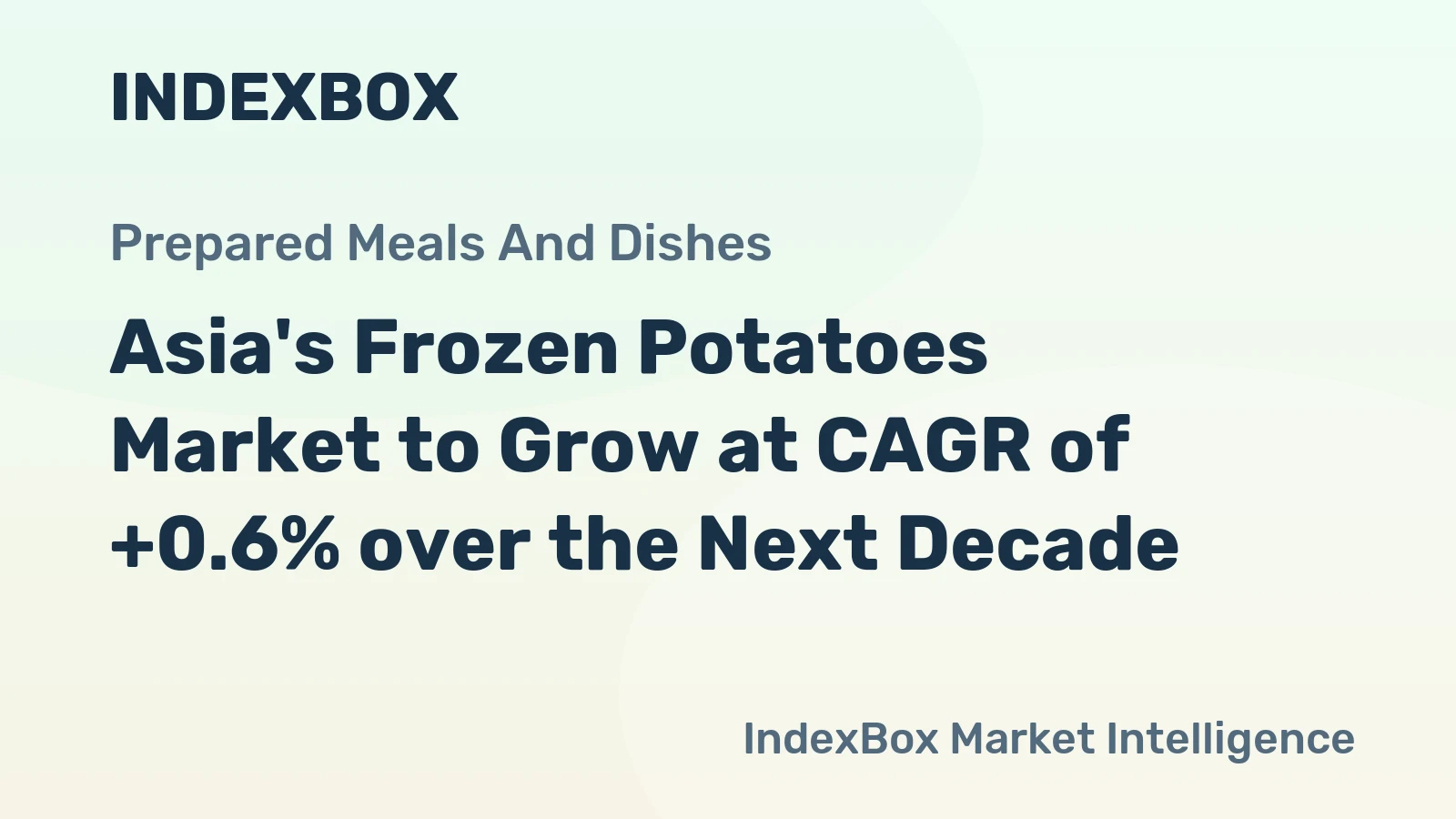 Asia's Frozen Potatoes Market to Grow at CAGR of +0.6% over the Next Decade