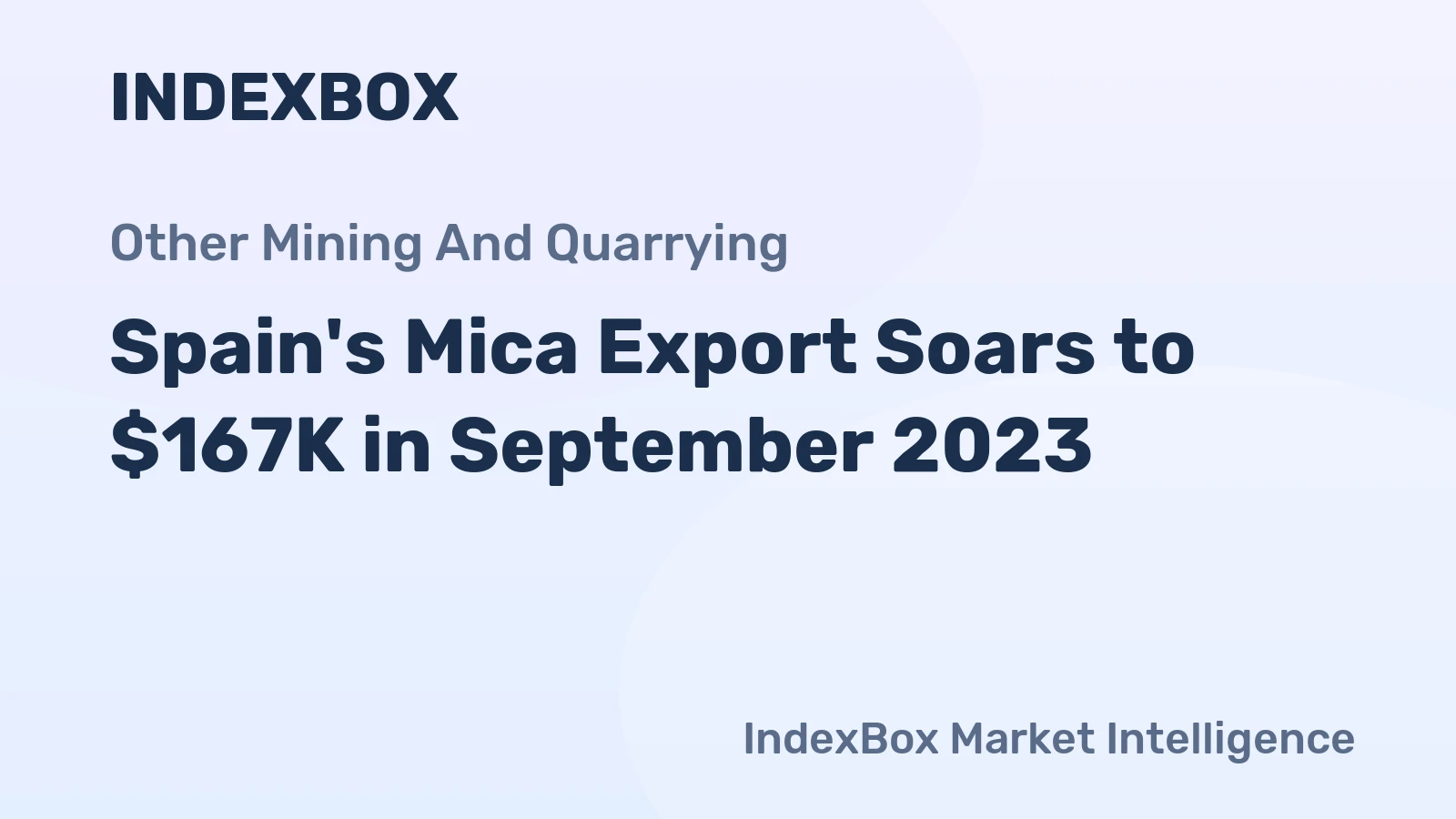 Spain's Mica Export Soars to $167K in September 2023