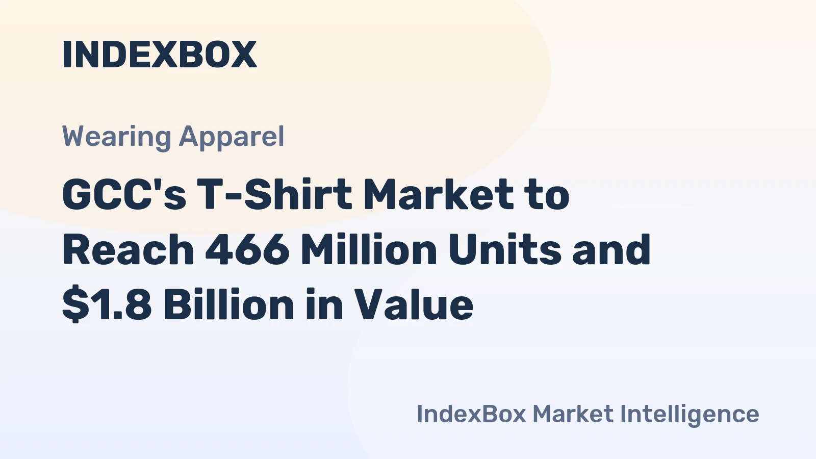 GCC's T-Shirt Market to Reach 466 Million Units and $1.8 Billion in Value