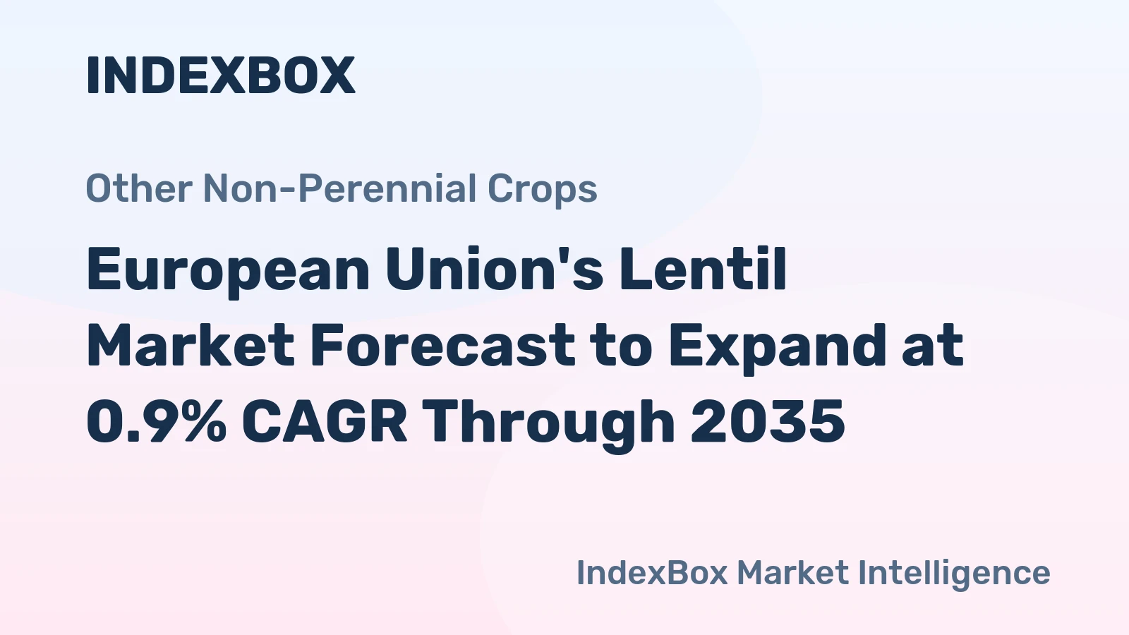 European Union's Lentil Market Forecast to Expand at 0.9% CAGR Through 2035