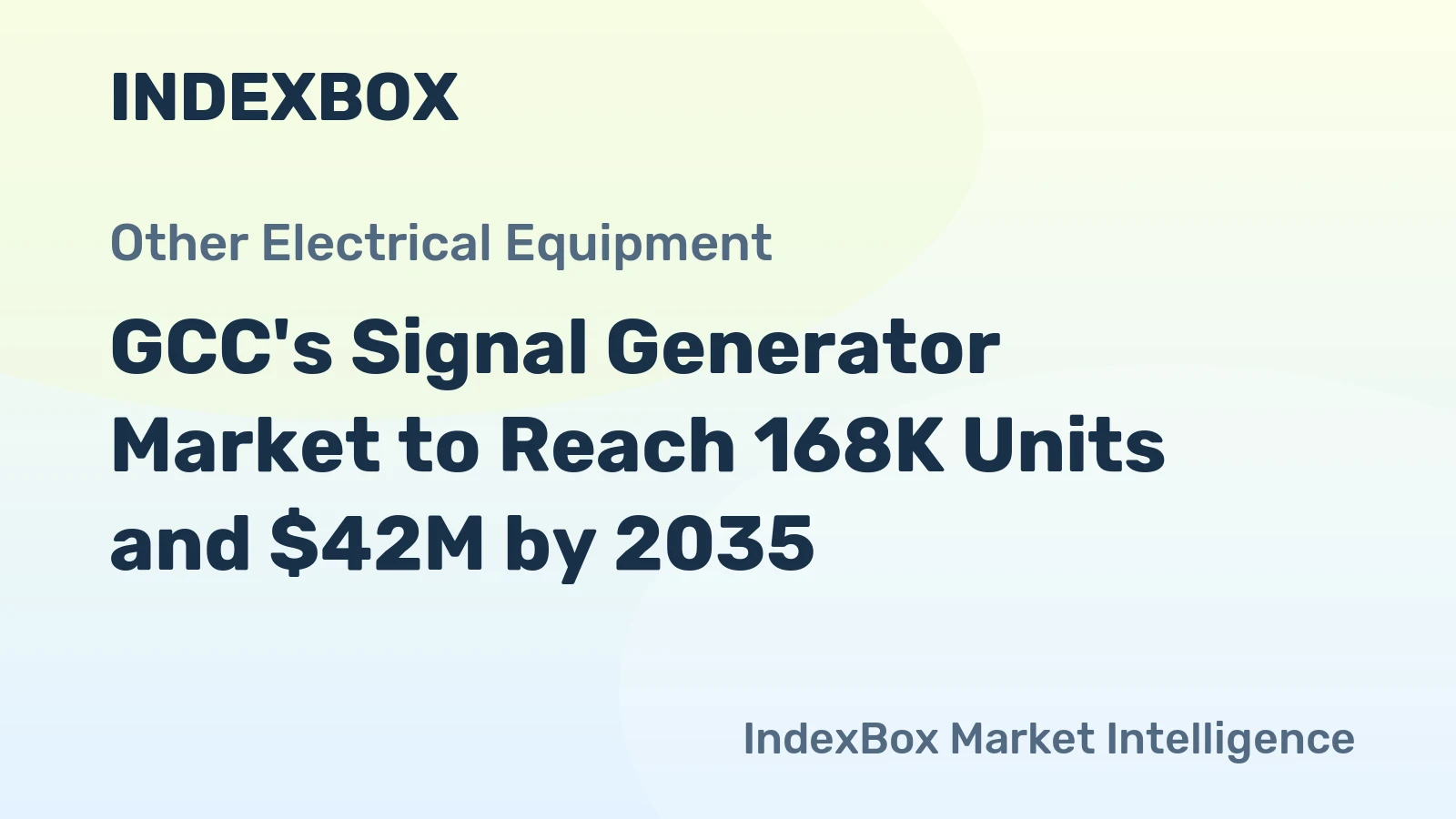 GCC's Signal Generator Market to Reach 168K Units and $42M by 2035