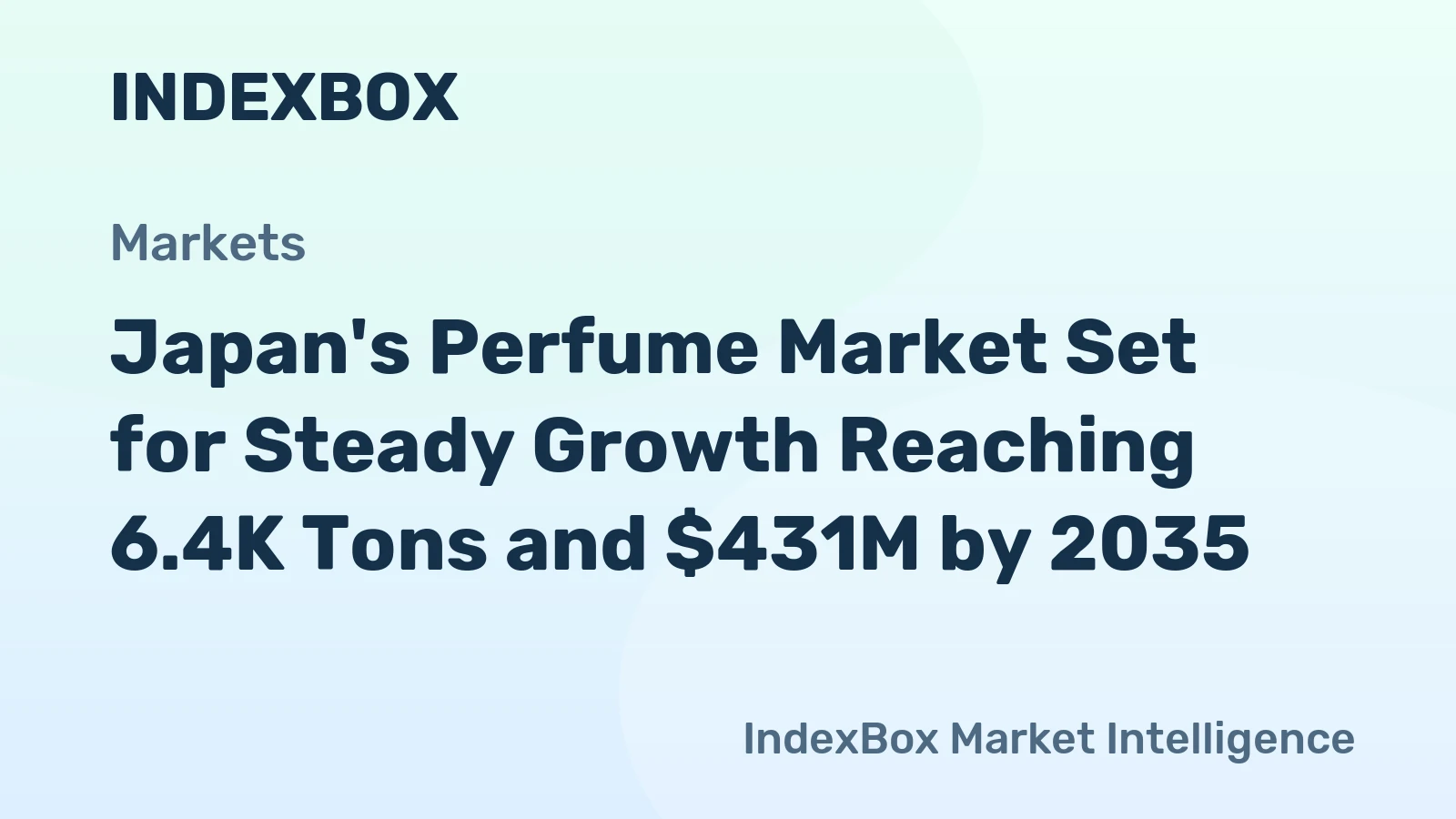 Japan's Perfume Market Set for Steady Growth Reaching 6.4K Tons and $431M by 2035