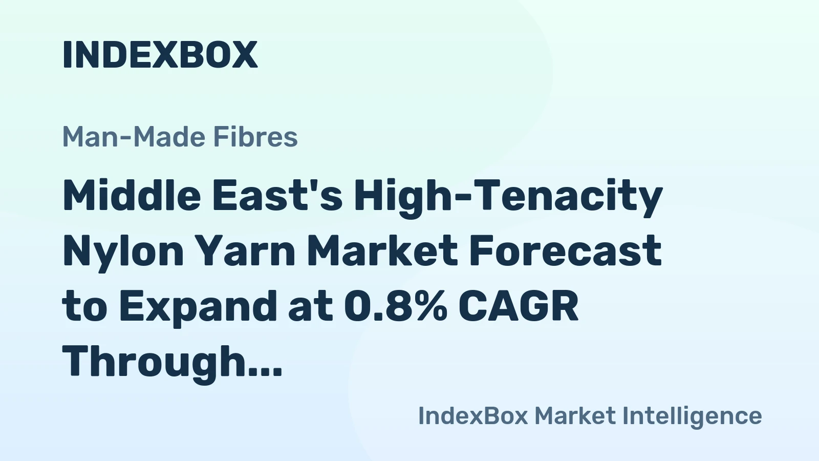 Middle East's High-Tenacity Nylon Yarn Market Forecast to Expand at 0.8% CAGR Through 2035