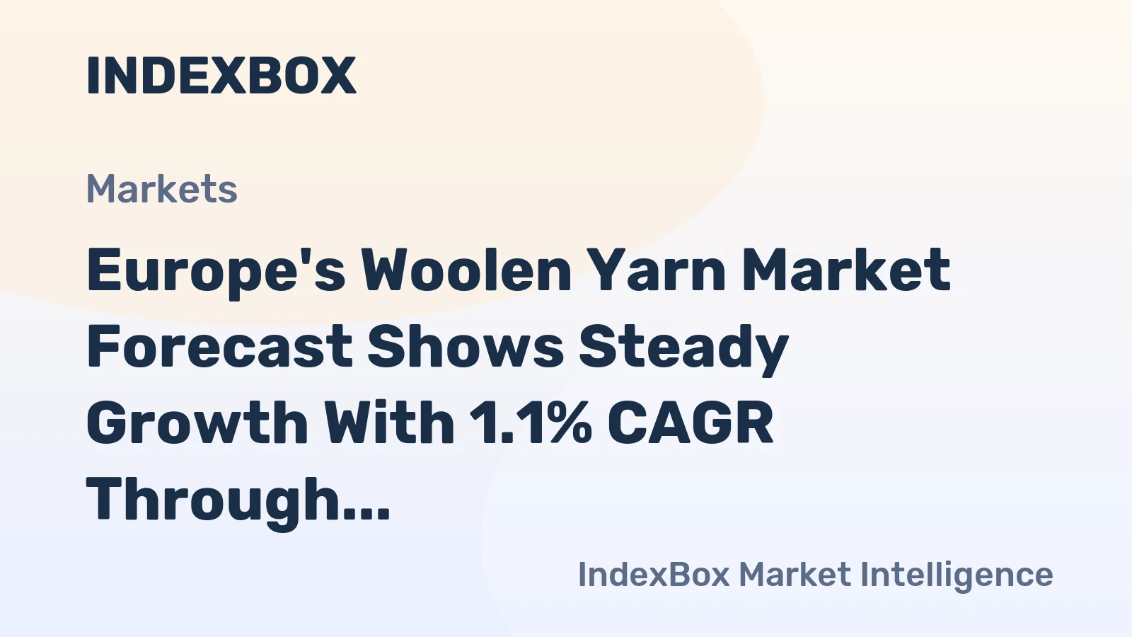 Europe's Woolen Yarn Market Forecast Shows Steady Growth With 1.1% CAGR Through 2035