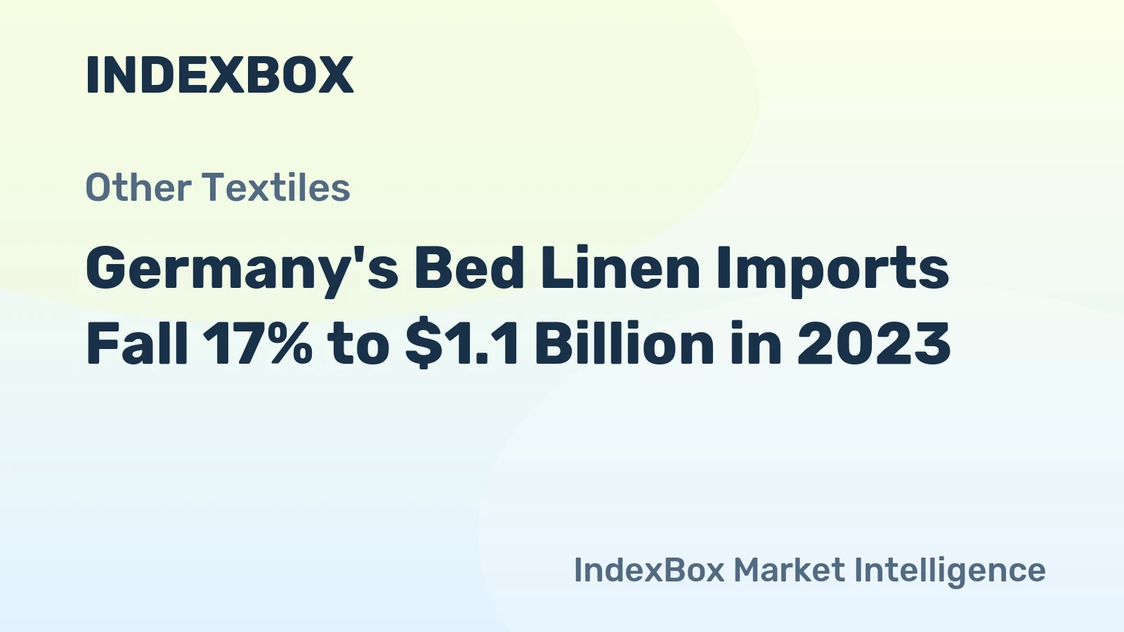 Germany's Bed Linen Imports Fall 17% to $1.1 Billion in 2023