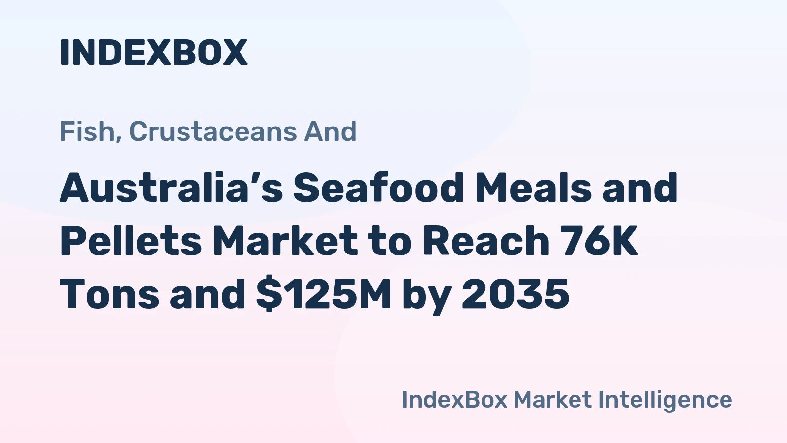 Australia’s Seafood Meals and Pellets Market to Reach 76K Tons and $125M by 2035