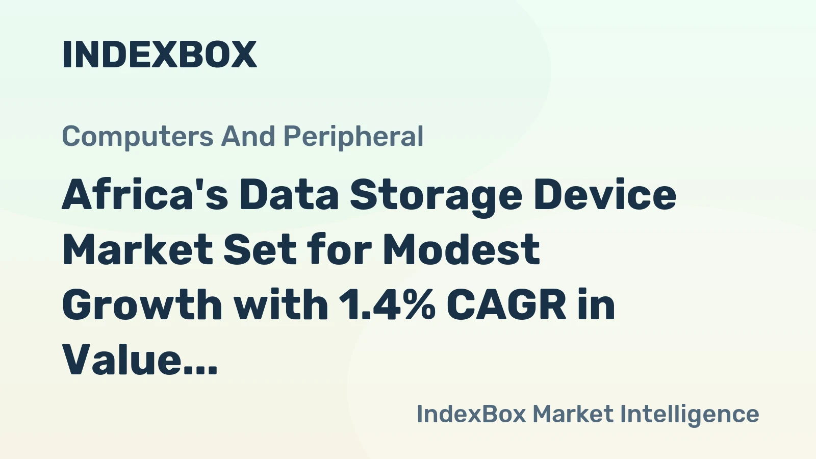 Africa's Data Storage Device Market Set for Modest Growth with 1.4% CAGR in Value Through 2035