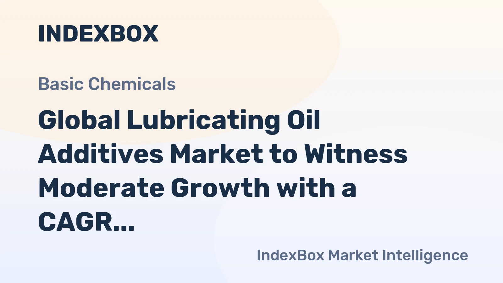 Global Lubricating Oil Additives Market to Witness Moderate Growth with a CAGR of +2.0% from 2024 to 2035