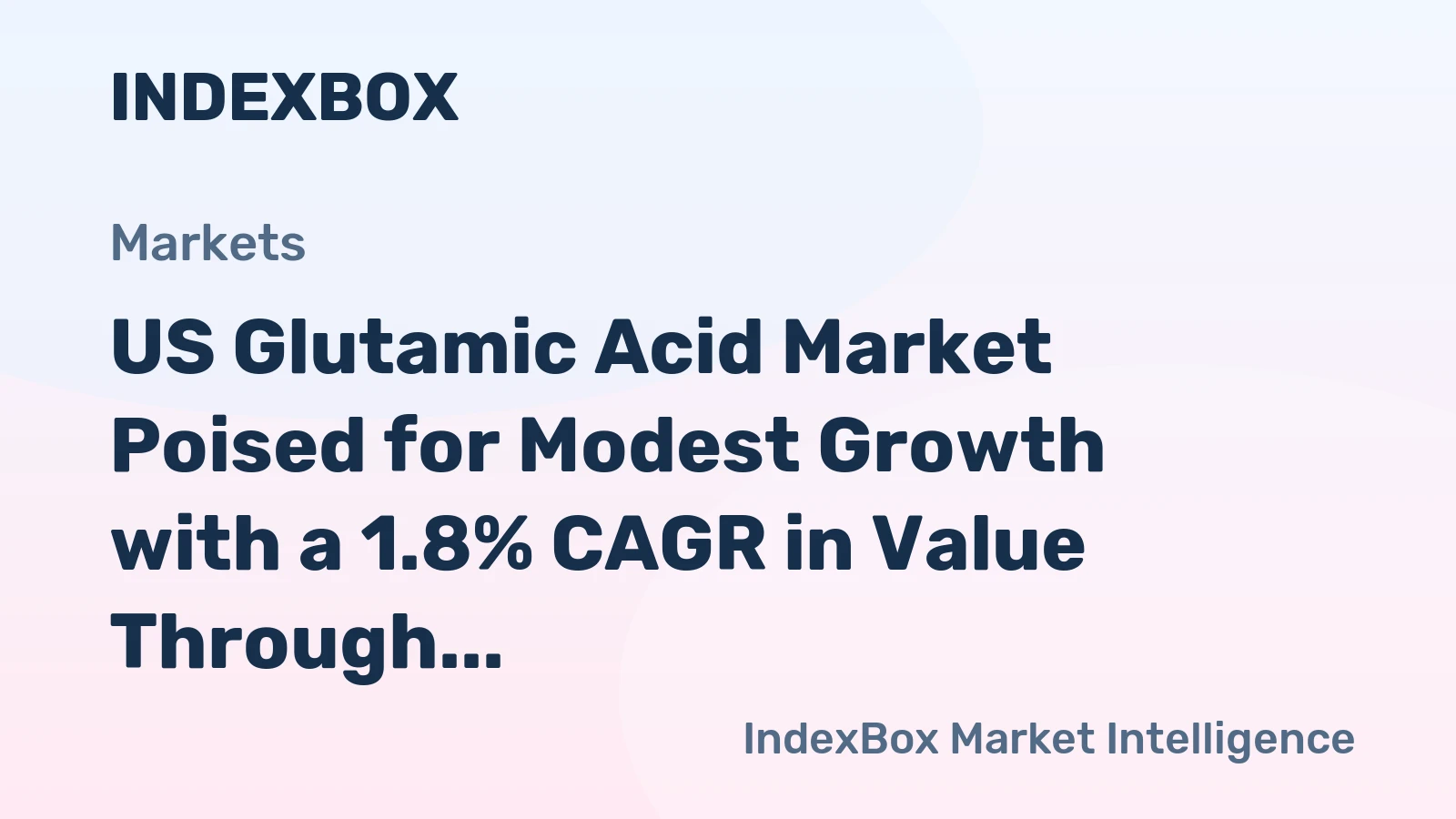 US Glutamic Acid Market Poised for Modest Growth with a 1.8% CAGR in Value Through 2035