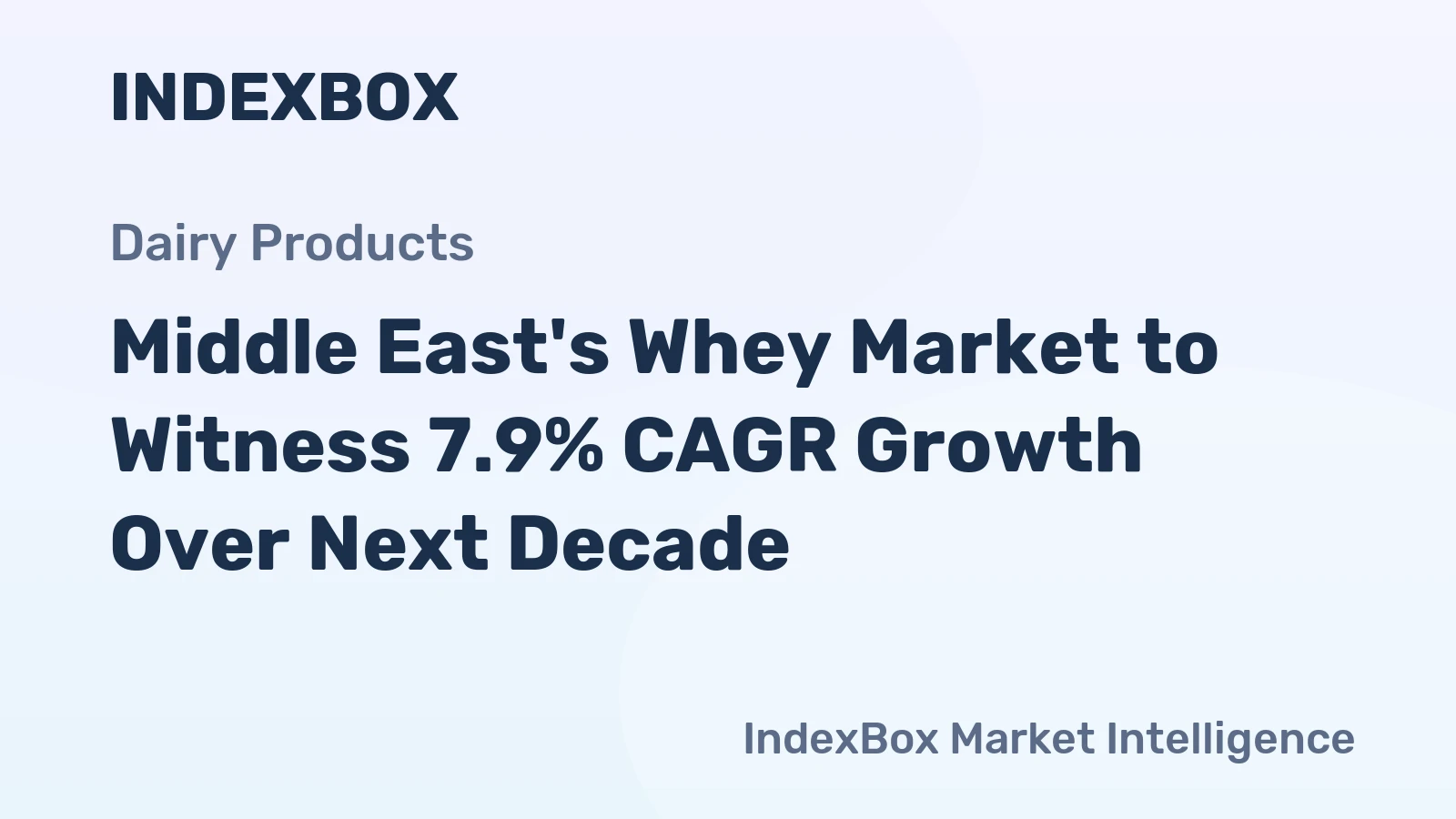 Middle East's Whey Market to Witness 7.9% CAGR Growth Over Next Decade