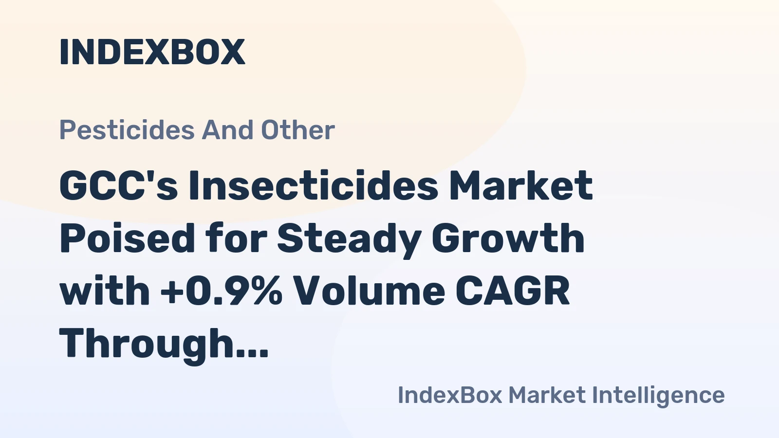 GCC's Insecticides Market Poised for Steady Growth with +0.9% Volume CAGR Through 2035