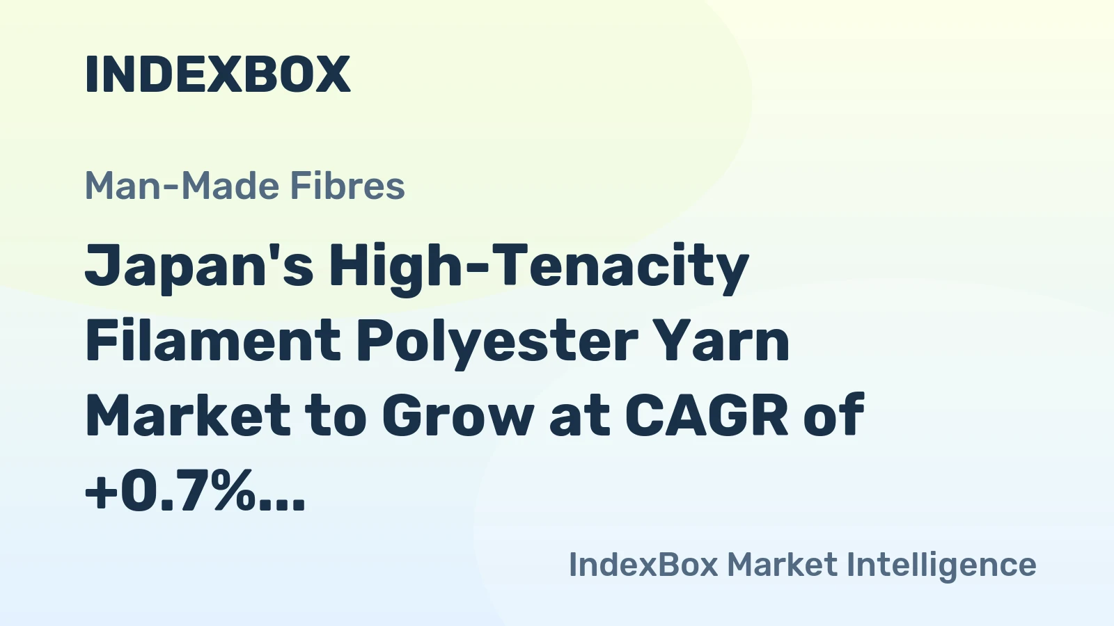 Japan's High-Tenacity Filament Polyester Yarn Market to Grow at CAGR of +0.7% Over Next Decade