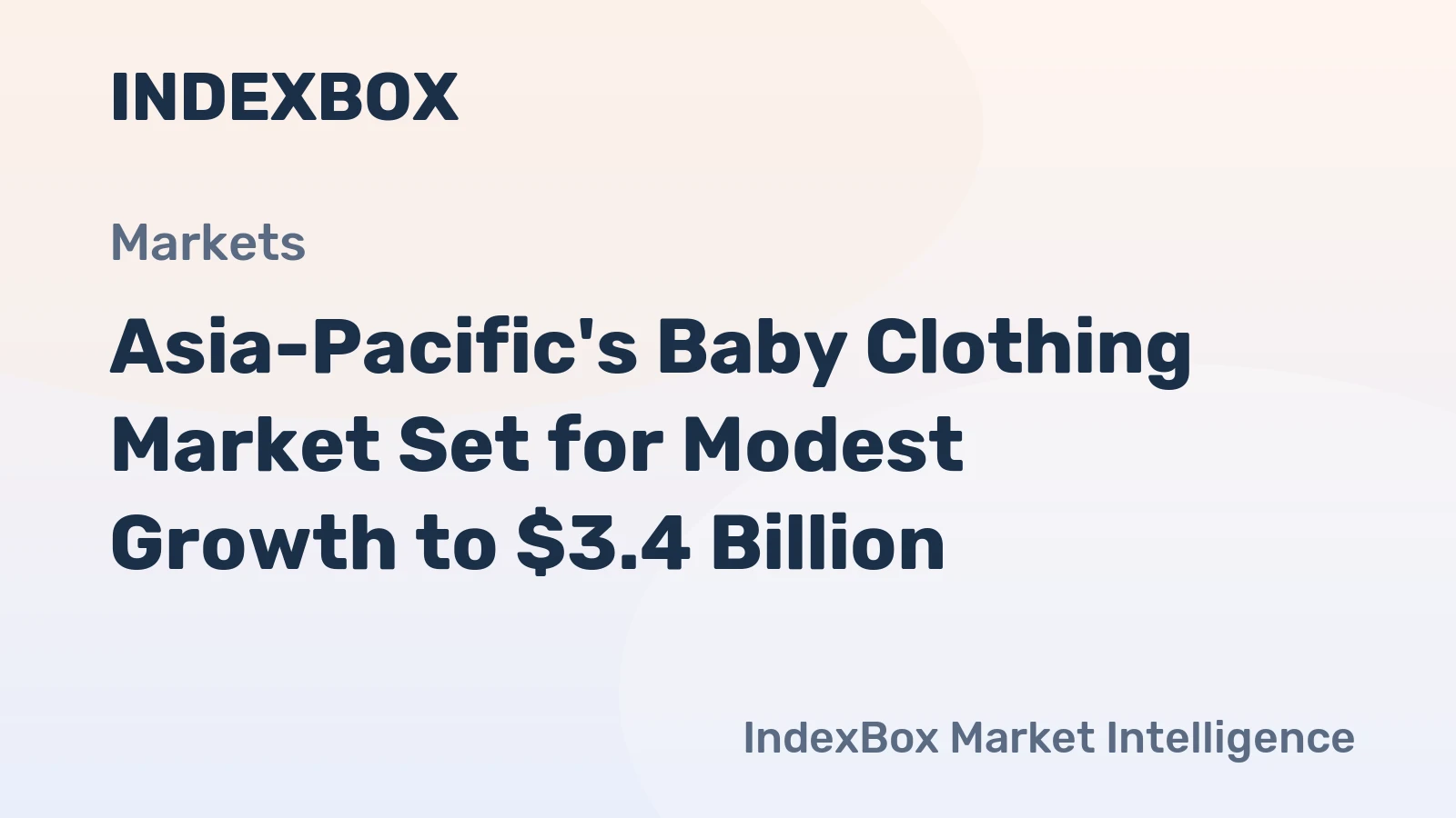 Asia-Pacific's Baby Clothing Market Set for Modest Growth to $3.4 Billion