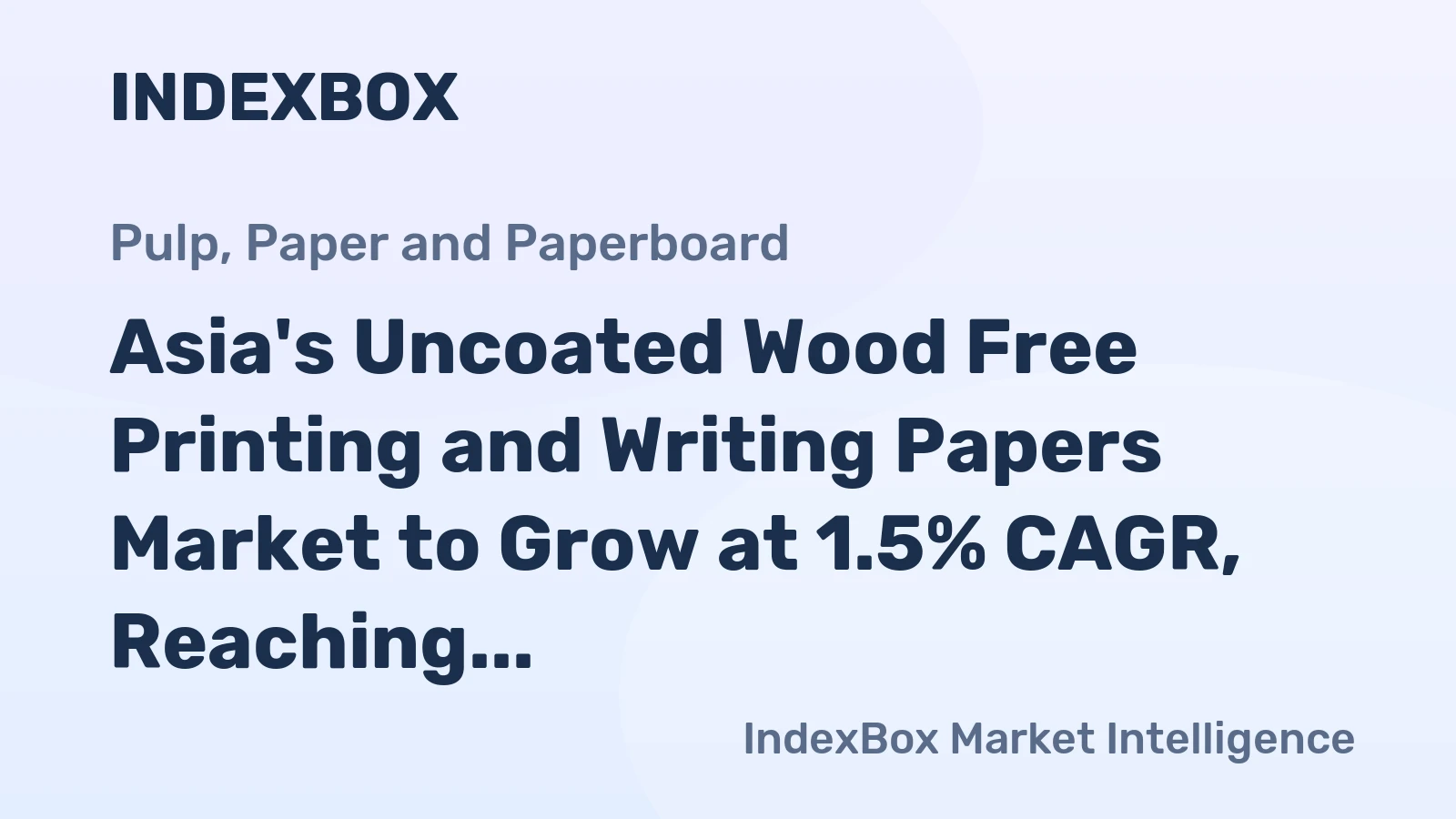 Asia's Uncoated Wood Free Printing and Writing Papers Market to Grow at 1.5% CAGR, Reaching 31M Tons by 2035