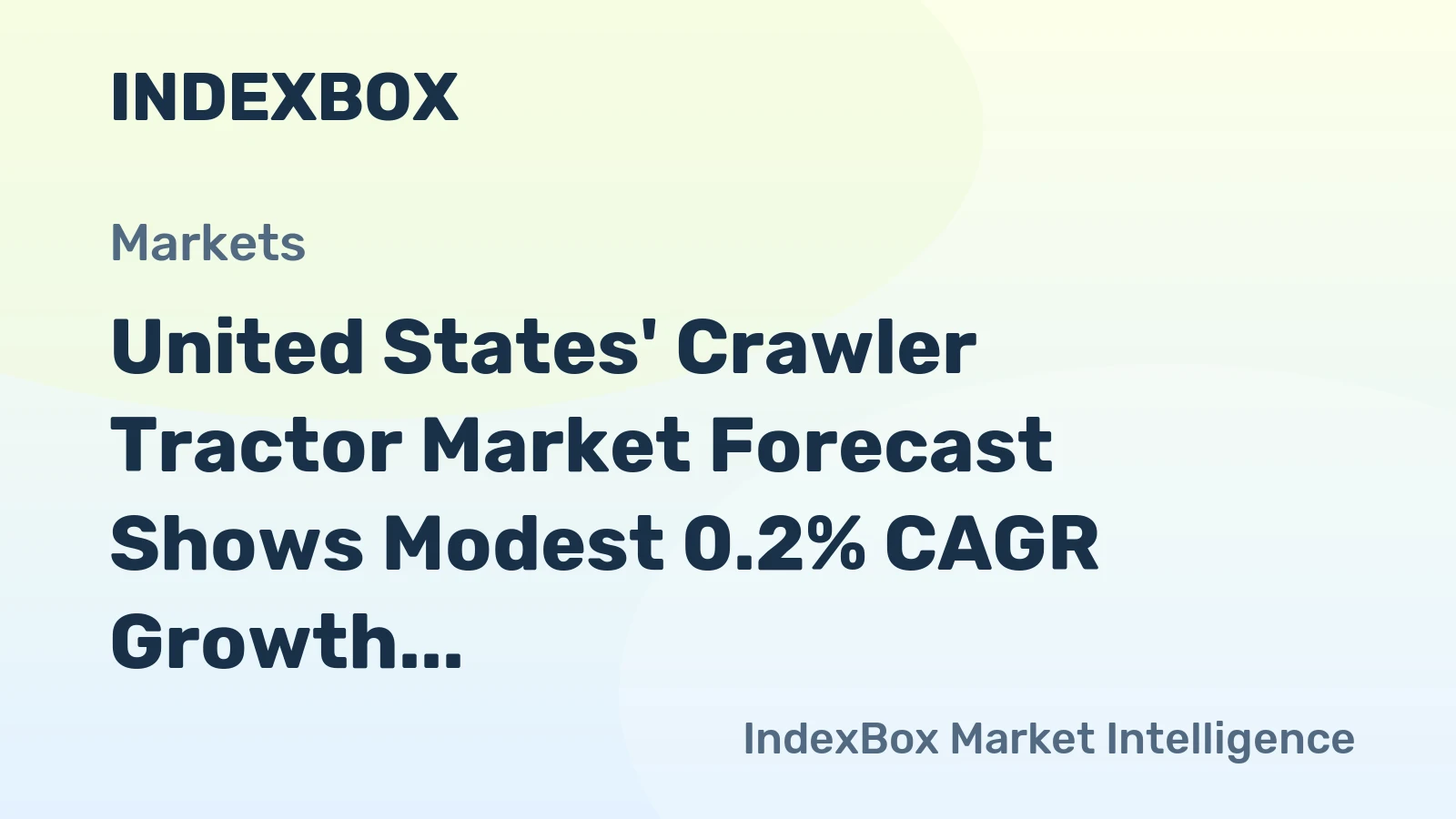 United States' Crawler Tractor Market Forecast Shows Modest 0.2% CAGR Growth Through 2035