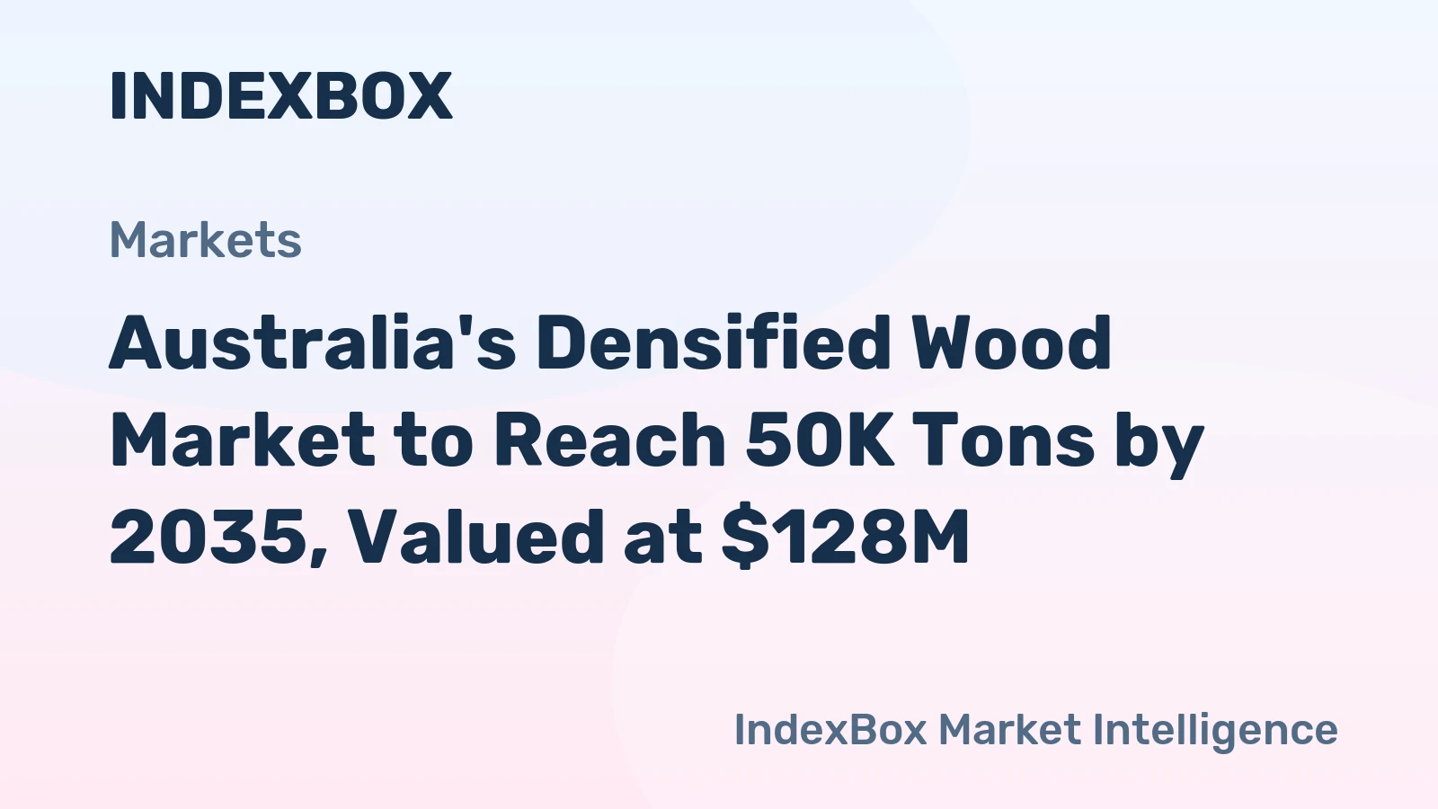 Australia's Densified Wood Market to Reach 50K Tons by 2035, Valued at $128M