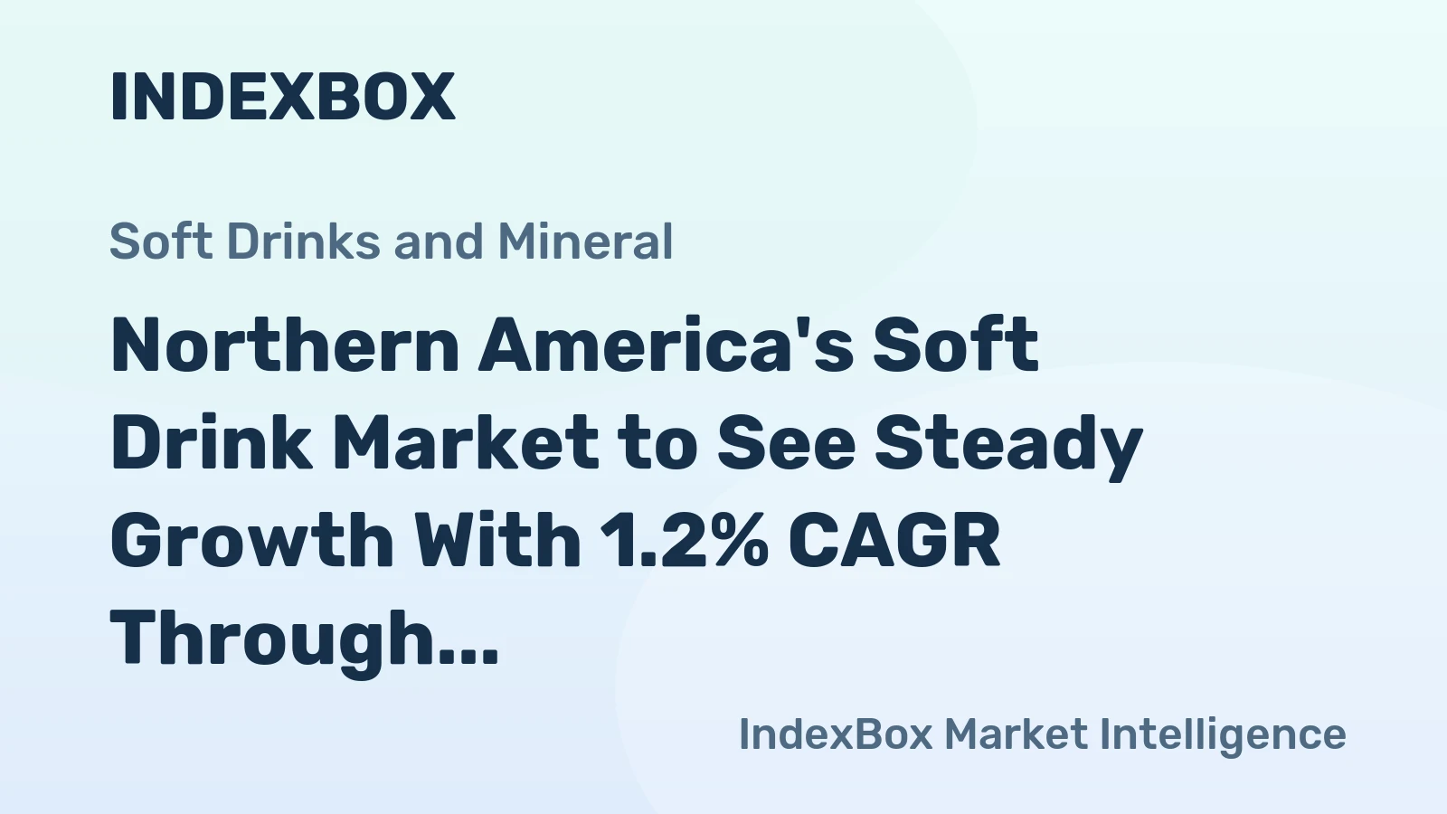 Northern America's Soft Drink Market to See Steady Growth With 1.2% CAGR Through 2035
