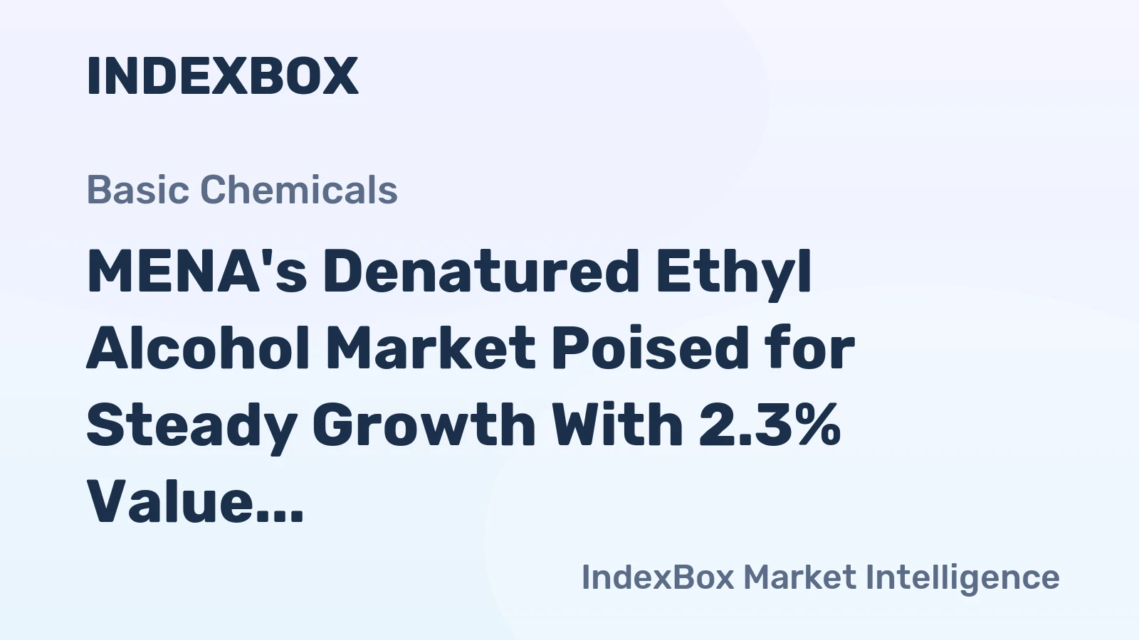 MENA's Denatured Ethyl Alcohol Market Poised for Steady Growth With 2.3% Value CAGR Through 2035